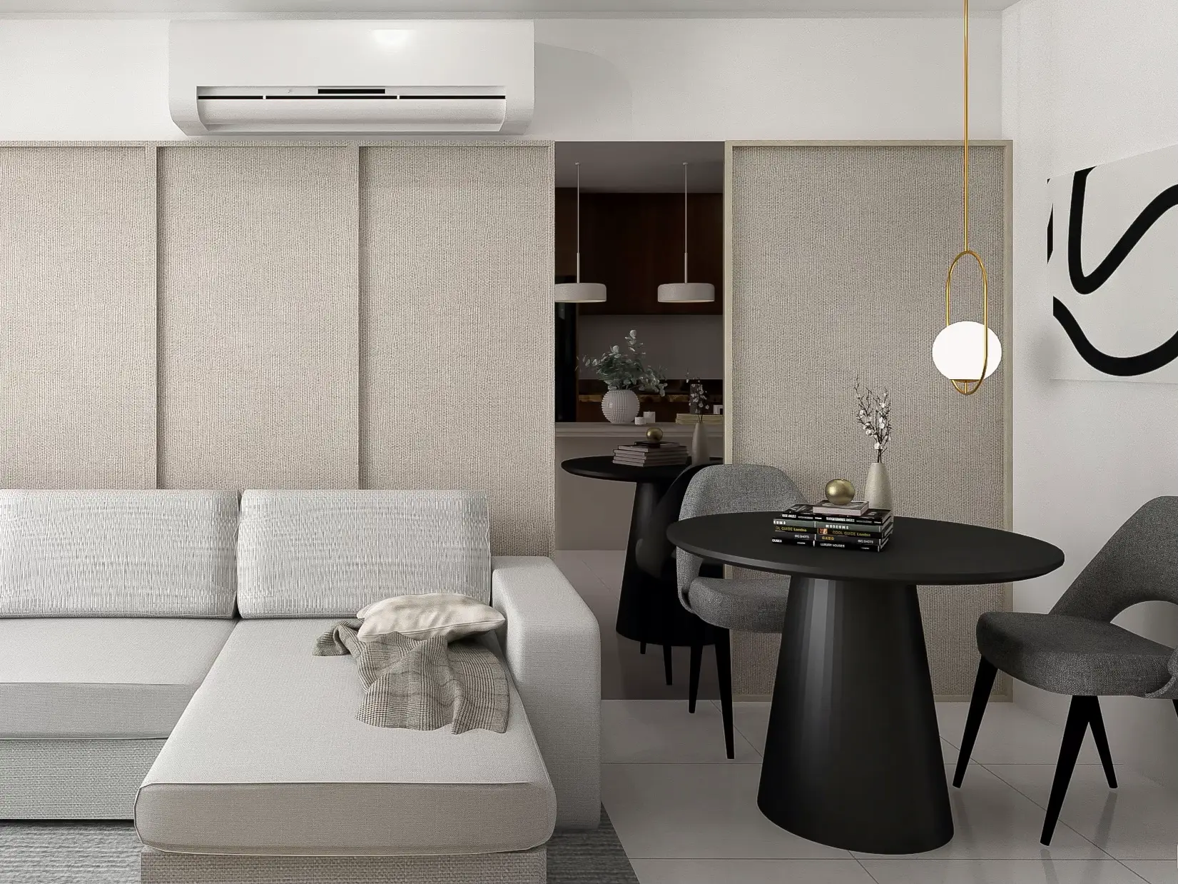 งานออกแบบตกแต่งภายใน 65 ตร.ม. (45,000 บาท) | แกลเลอรีที่โพสต์โดย Aspect ...