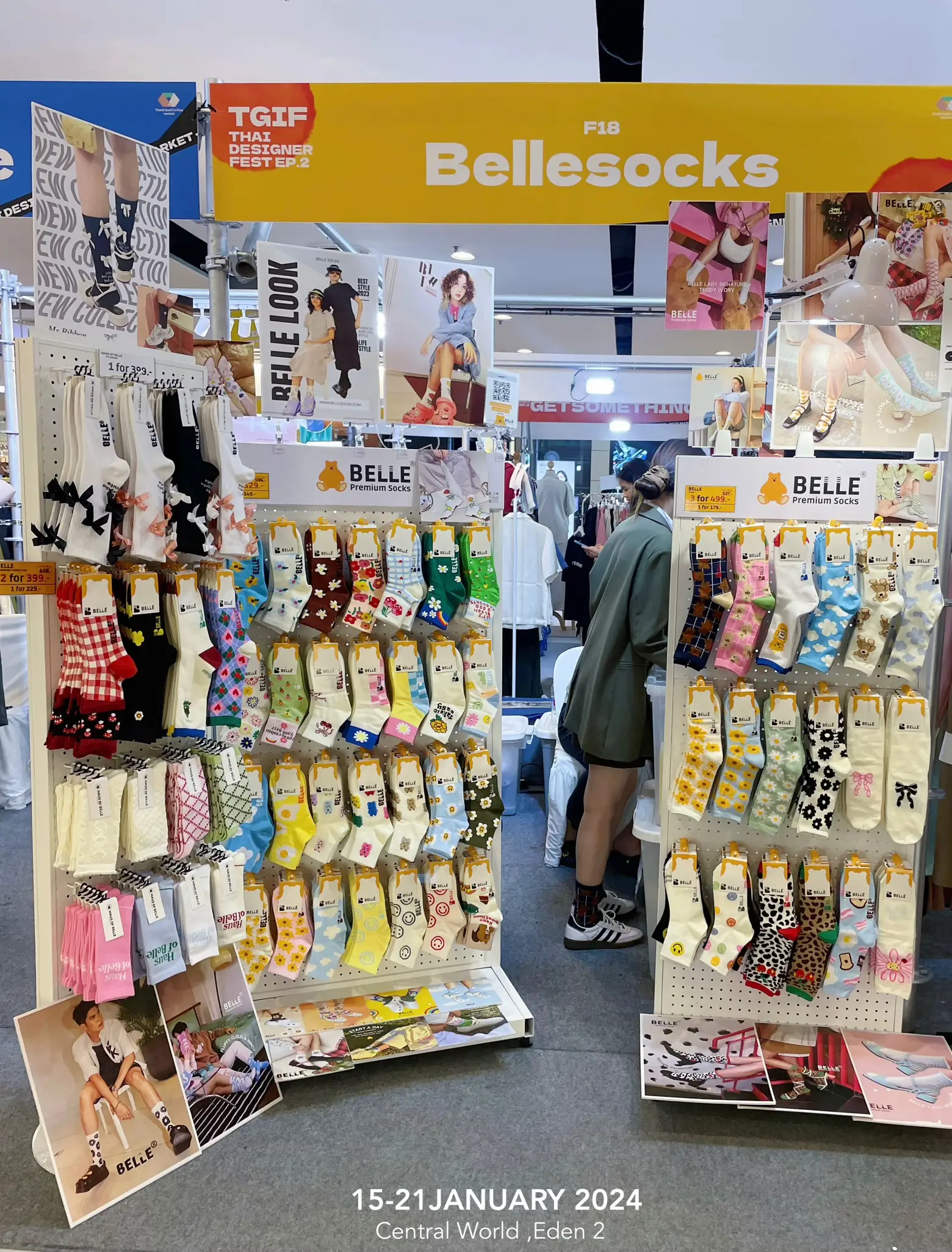 พาส่องถุงเท้าคอลเลคชั่นล่าสุด Belle Socks กันค่ะ 🧦🎀🩷🍄🐻 | แกลเลอรีที่โพสต์โดย อเวจีสีชมพู | Lemon8