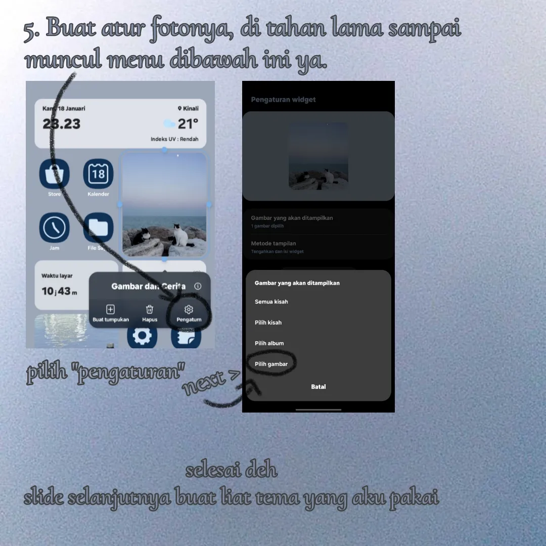 🦋 How to Make Aesthetic widget on Samsung 🦋 | Galeri diposting oleh ...
