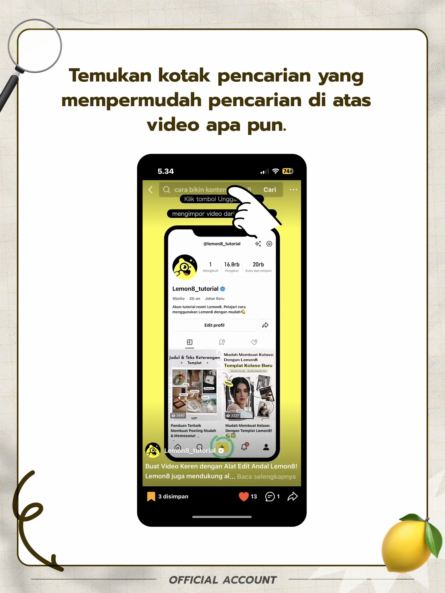 🍋 Manfaatkan Pencarian di Lemon8 secara Maksimal! | Galeri diposting oleh Lemon8_tutorial | Lemon8