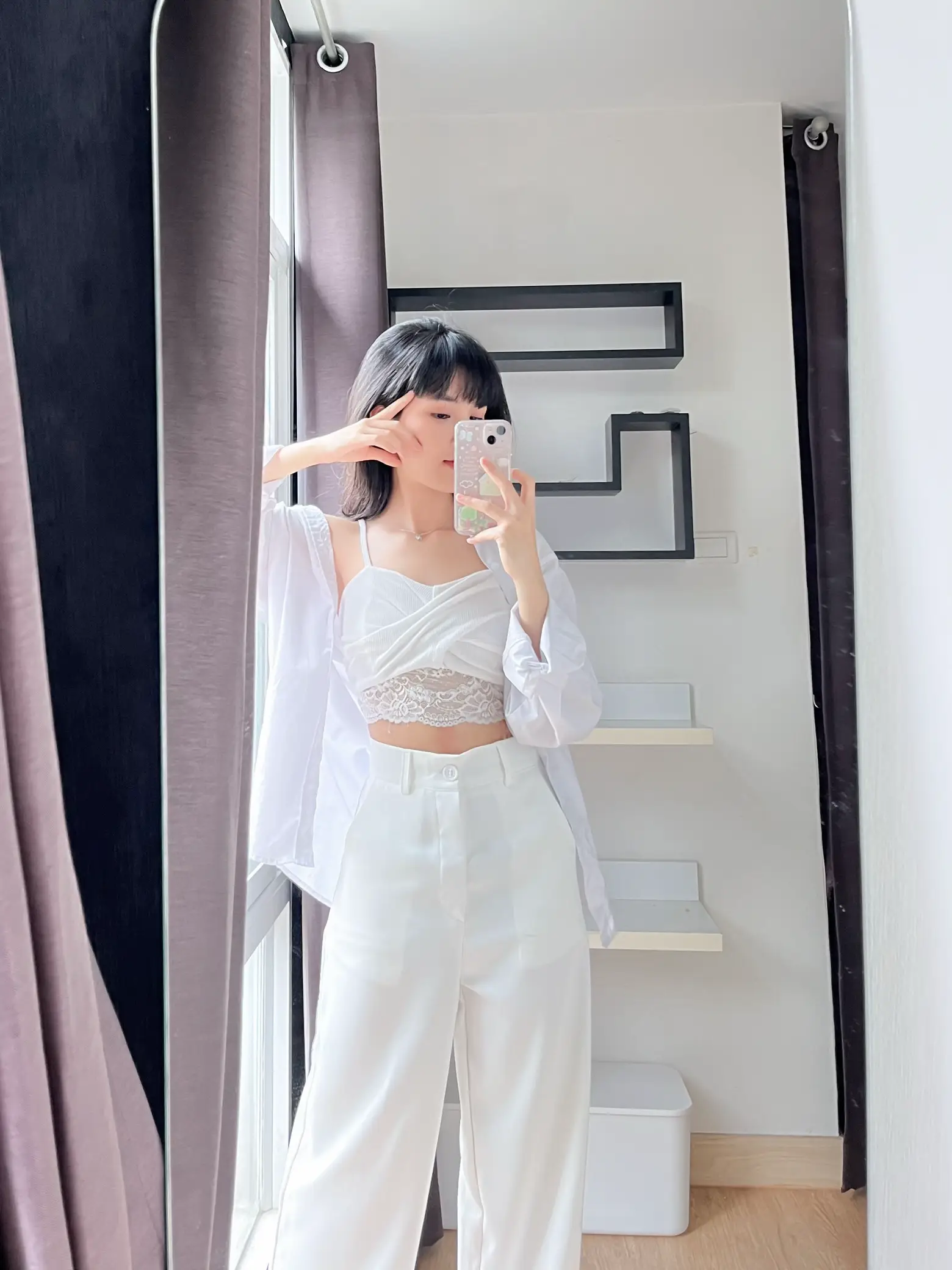 All-White Ootd☁️ฉบับสาว150ซม𓇼เซ็กซี่นิดนึงนะ~! | แกลเลอรีที่โพสต์โดย ...