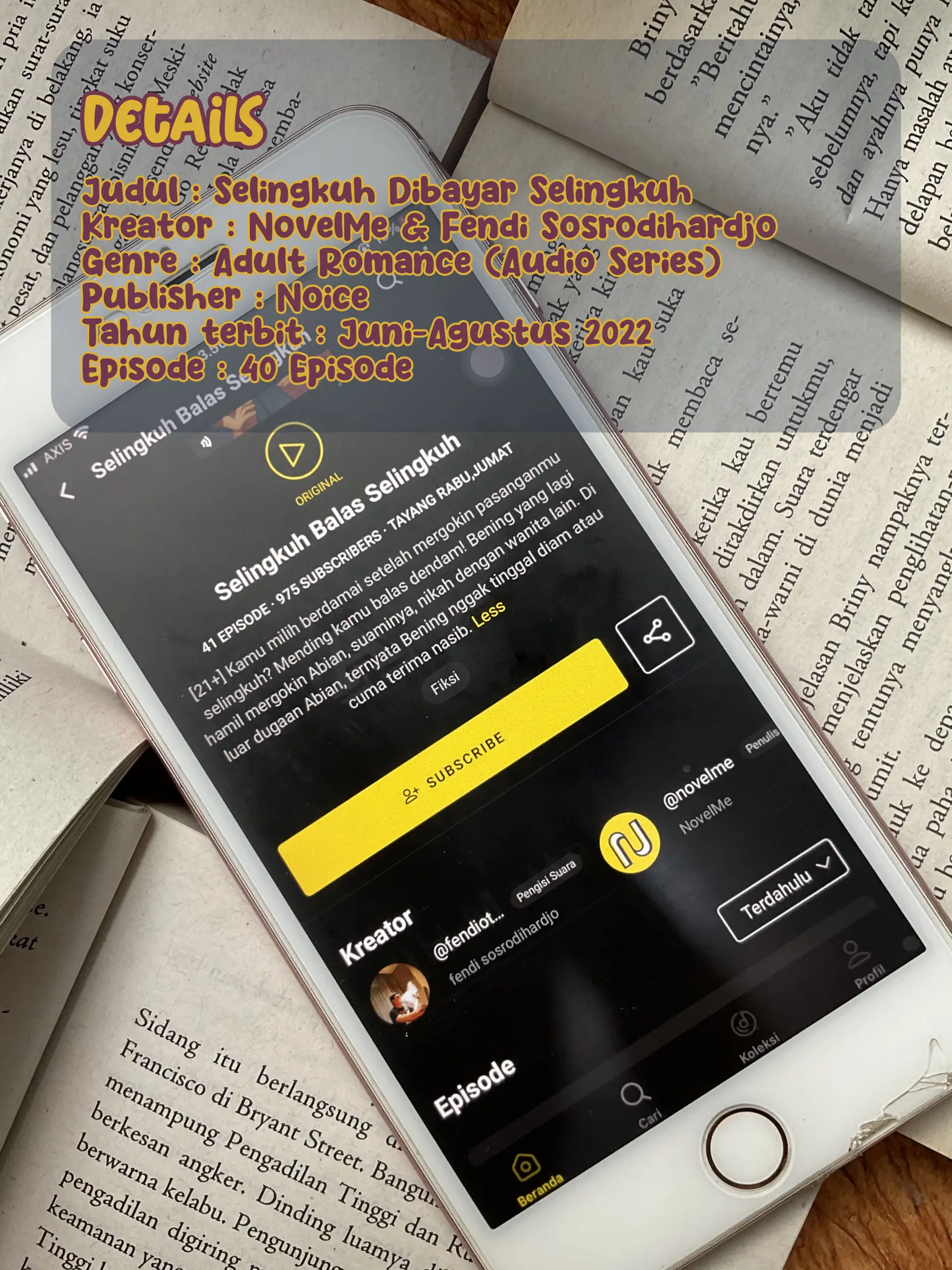 Rekomendasi Audio Series Noice #1 | Galeri diposting oleh Ota_diginote | Lemon8