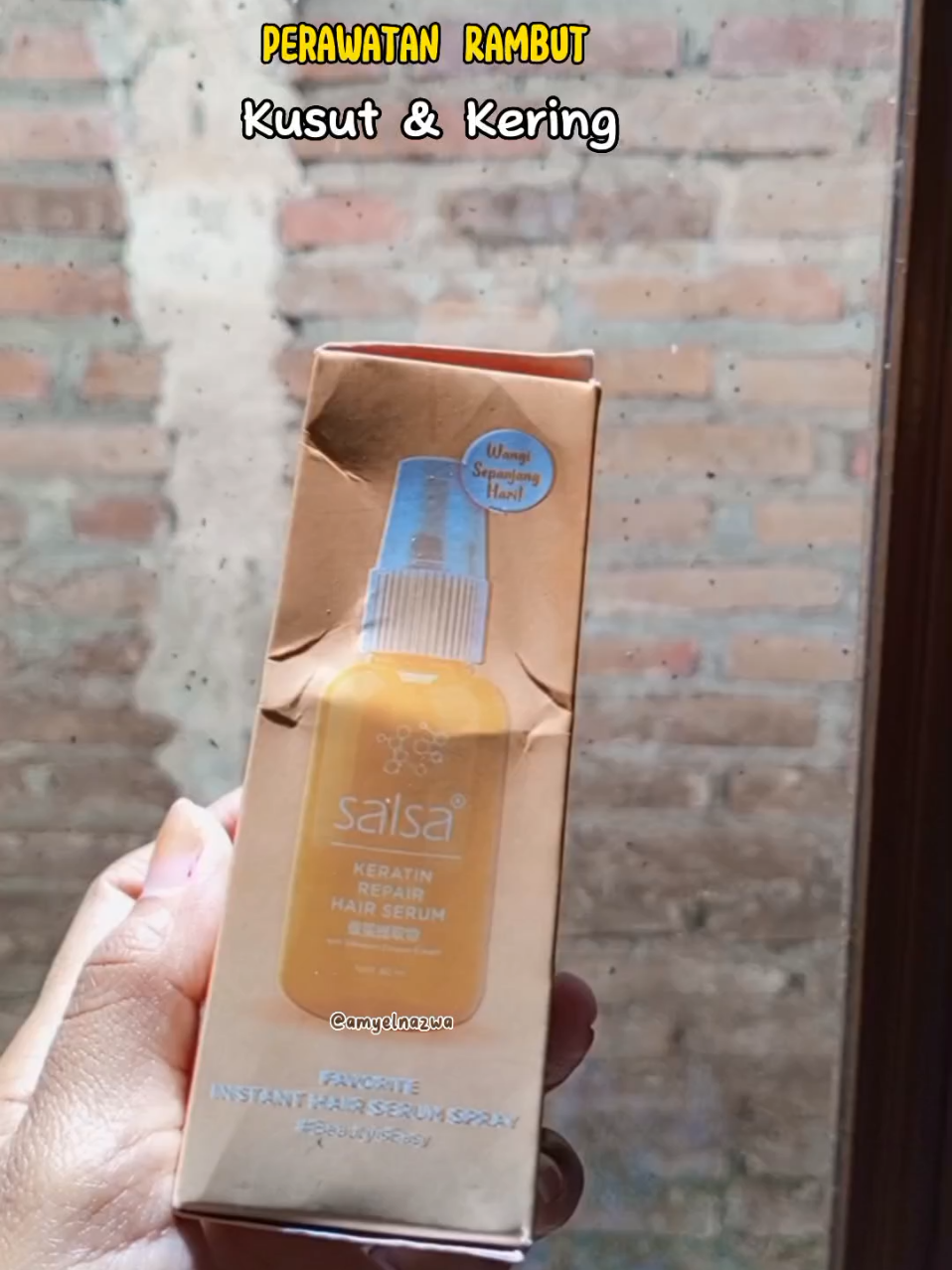 Perawatan Rambut : Hair Serum Salsa | Video dipublikasikan oleh amyelnazwa | Lemon8