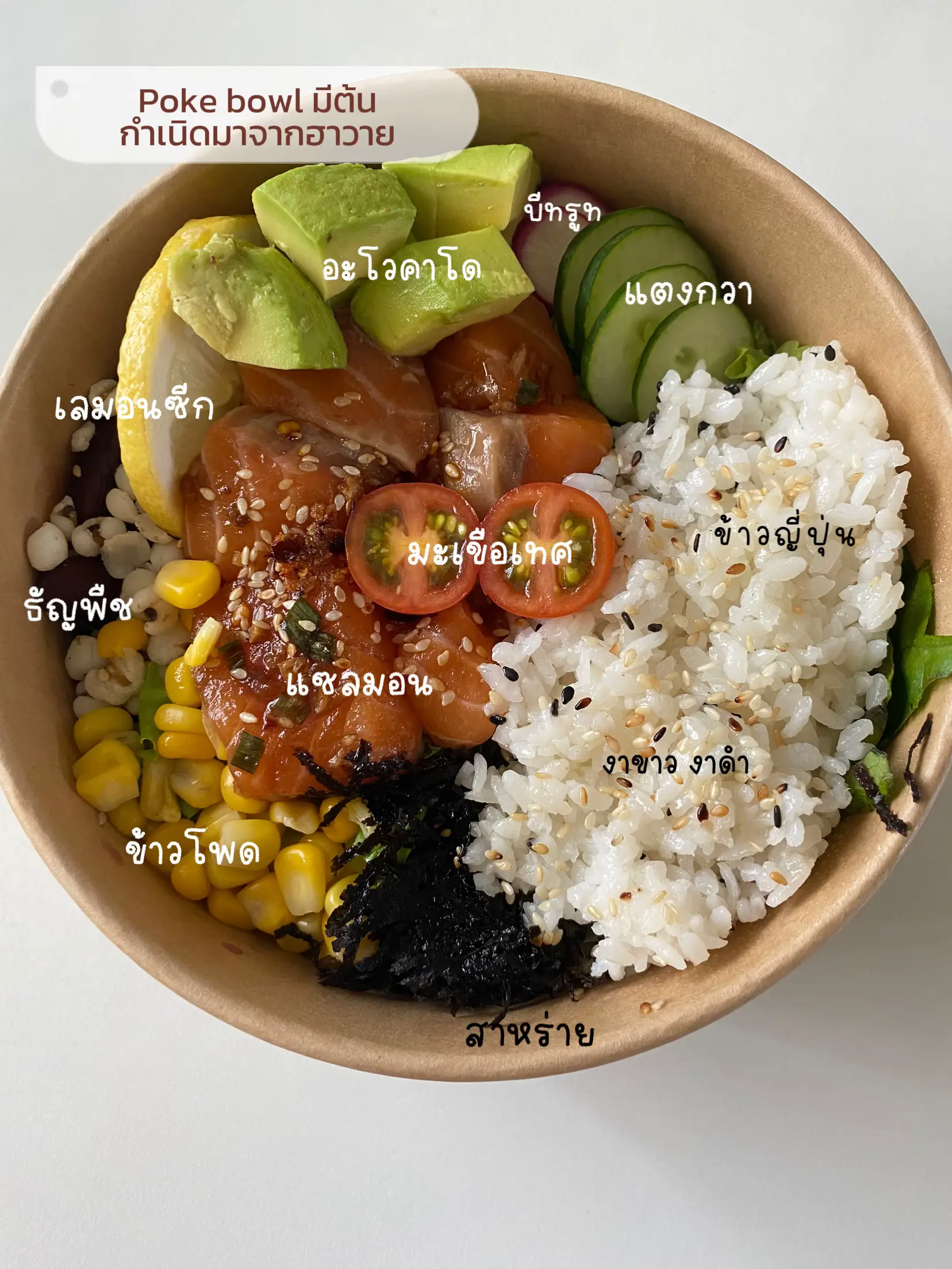 What’s in “Poke bowl”? | มีอะไรอยู่ใน โปเก โบวล์ | แกลเลอรีที่โพสต์โดย ...