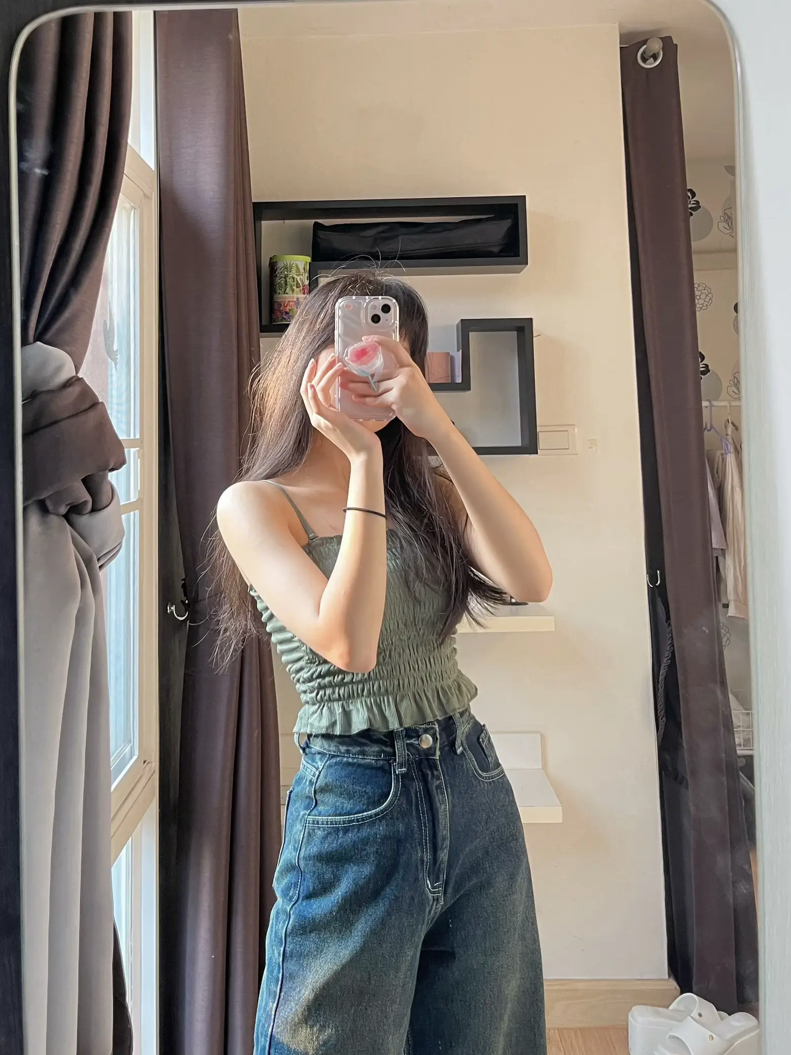 OOTD 150cm(Jeans)𓉸ྀིแต่งตัวฤดูร้อนไปเดินสวนสา🛤️ | แกลเลอรีที่โพสต์โดย Boxofsher 🥨 | Lemon8