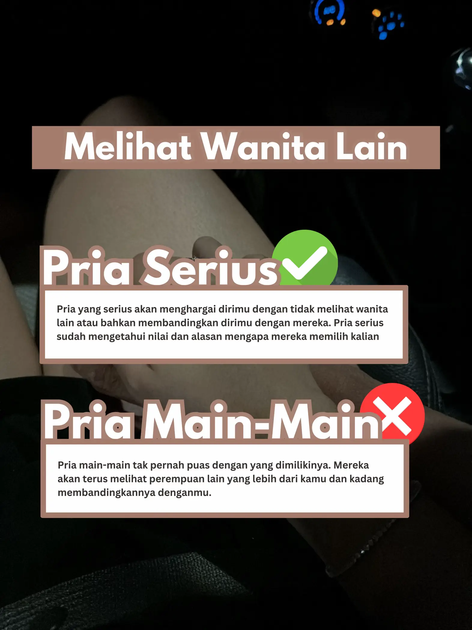 Perbedaan Wanita Serius Dan Main Main - Pencarian Lemon8
