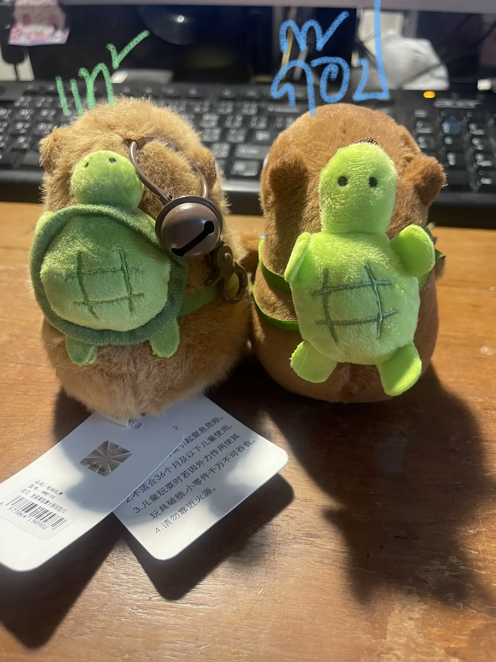 แท้ปลอม jennie and capybara keychain | แกลเลอรีที่โพสต์โดย ᴊᴜɪᴊɪᴀ | Lemon8