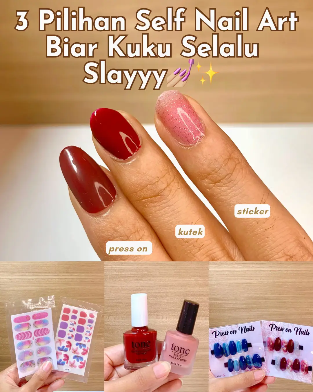 3 Pilihan Self Nail Art Biar Kuku Selalu Slayyy💅🏼 | Galeri disiarkan ...