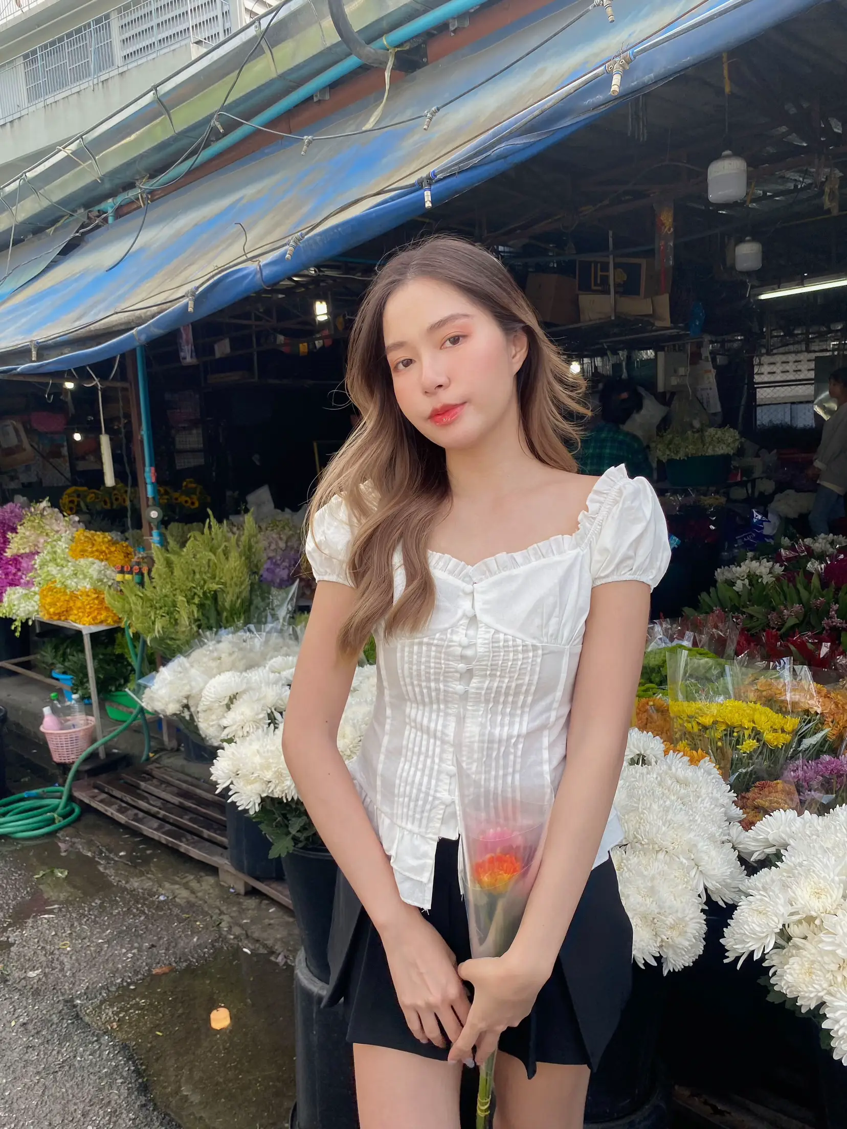 OOTD FITCHECK 💐 ลุคน่ารักแต่งตามง่าย | แกลเลอรีที่โพสต์โดย ε nessei ♡’ | Lemon8