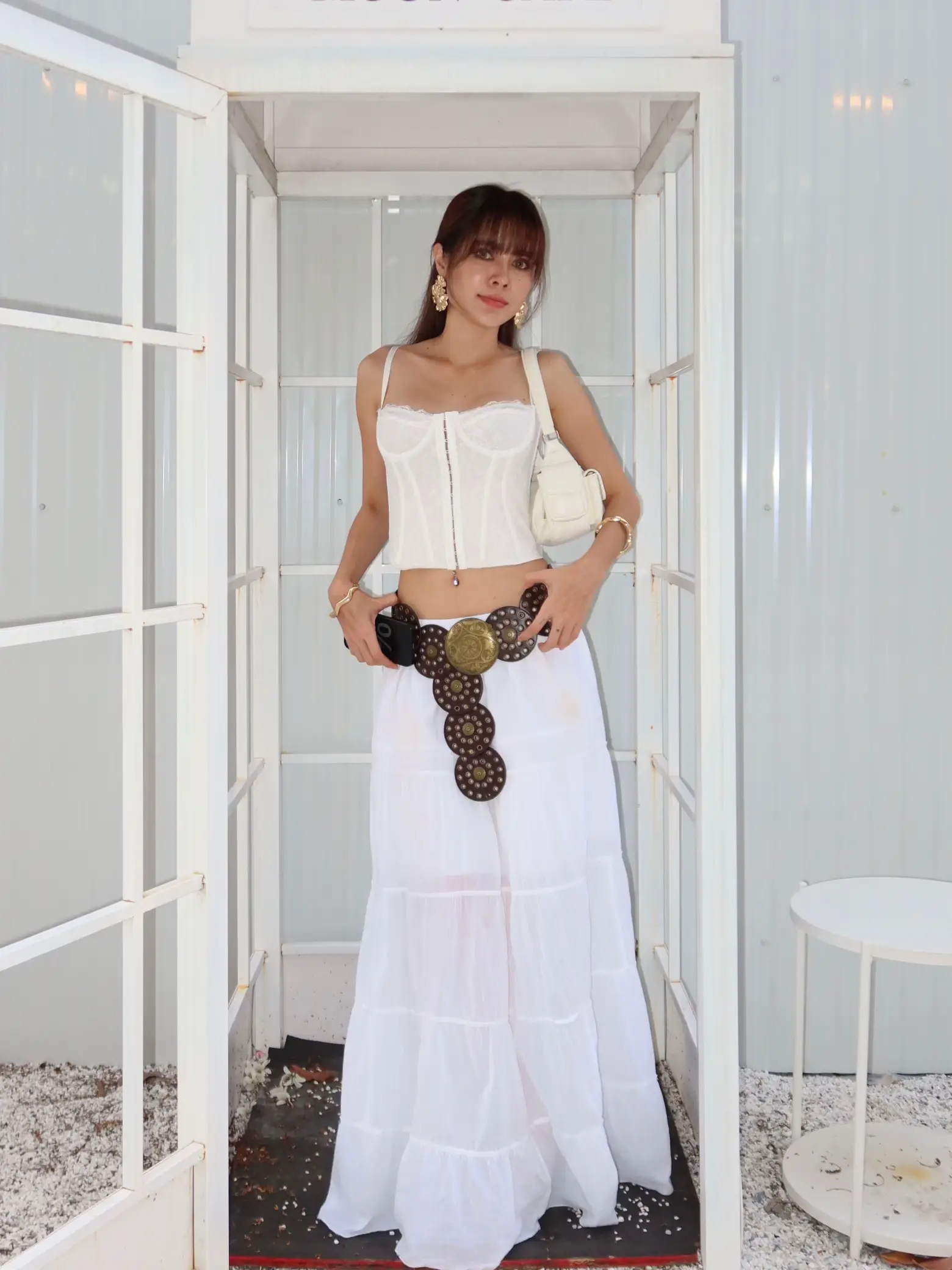 OOTD : Maxi Skirt | แกลเลอรีที่โพสต์โดย Racha.ttuu | Lemon8