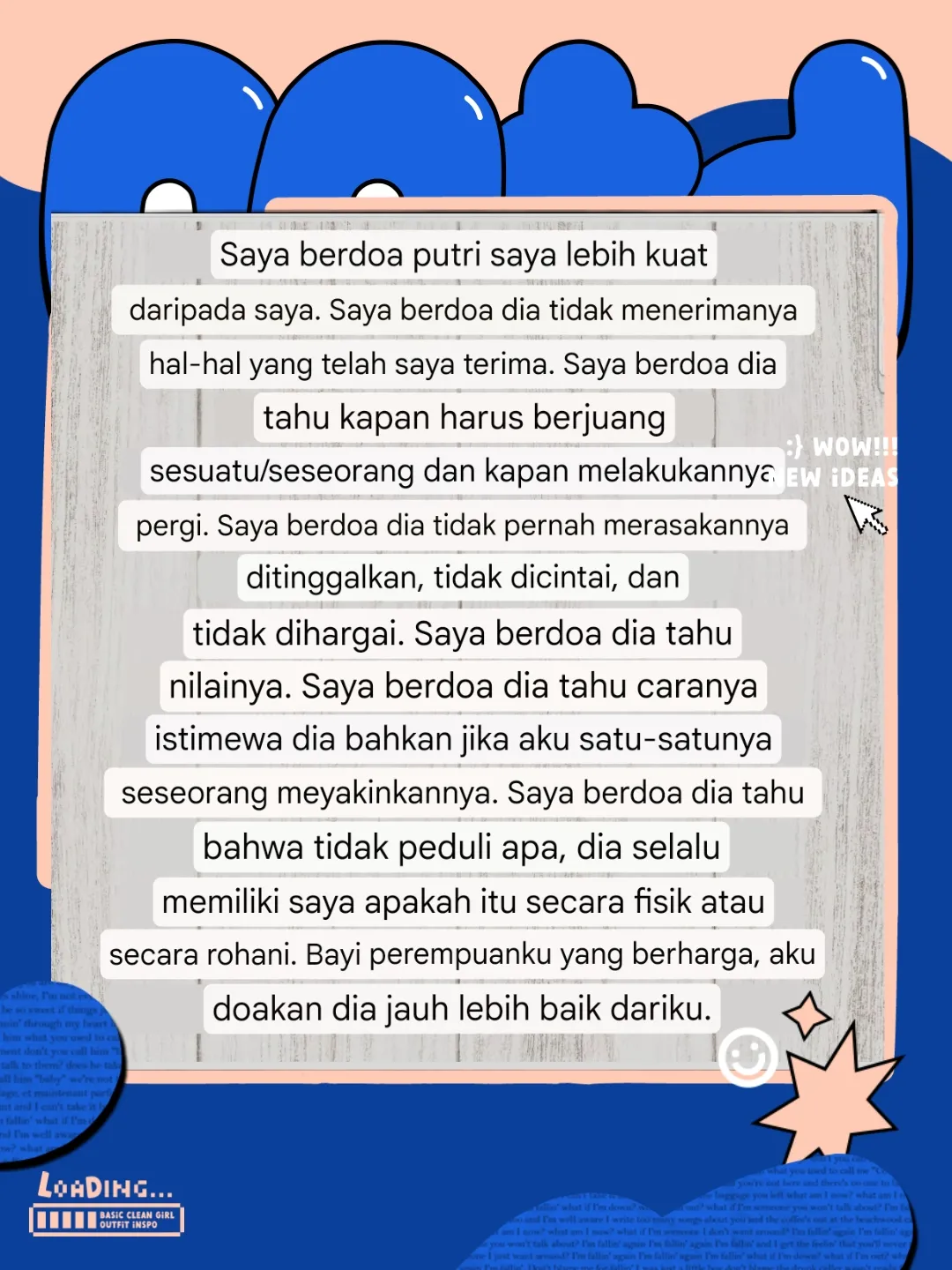SURAT CINTA UNTUK ANAK PEREMPUANKU #DAILYVIRTUES | Galeri diposting ...