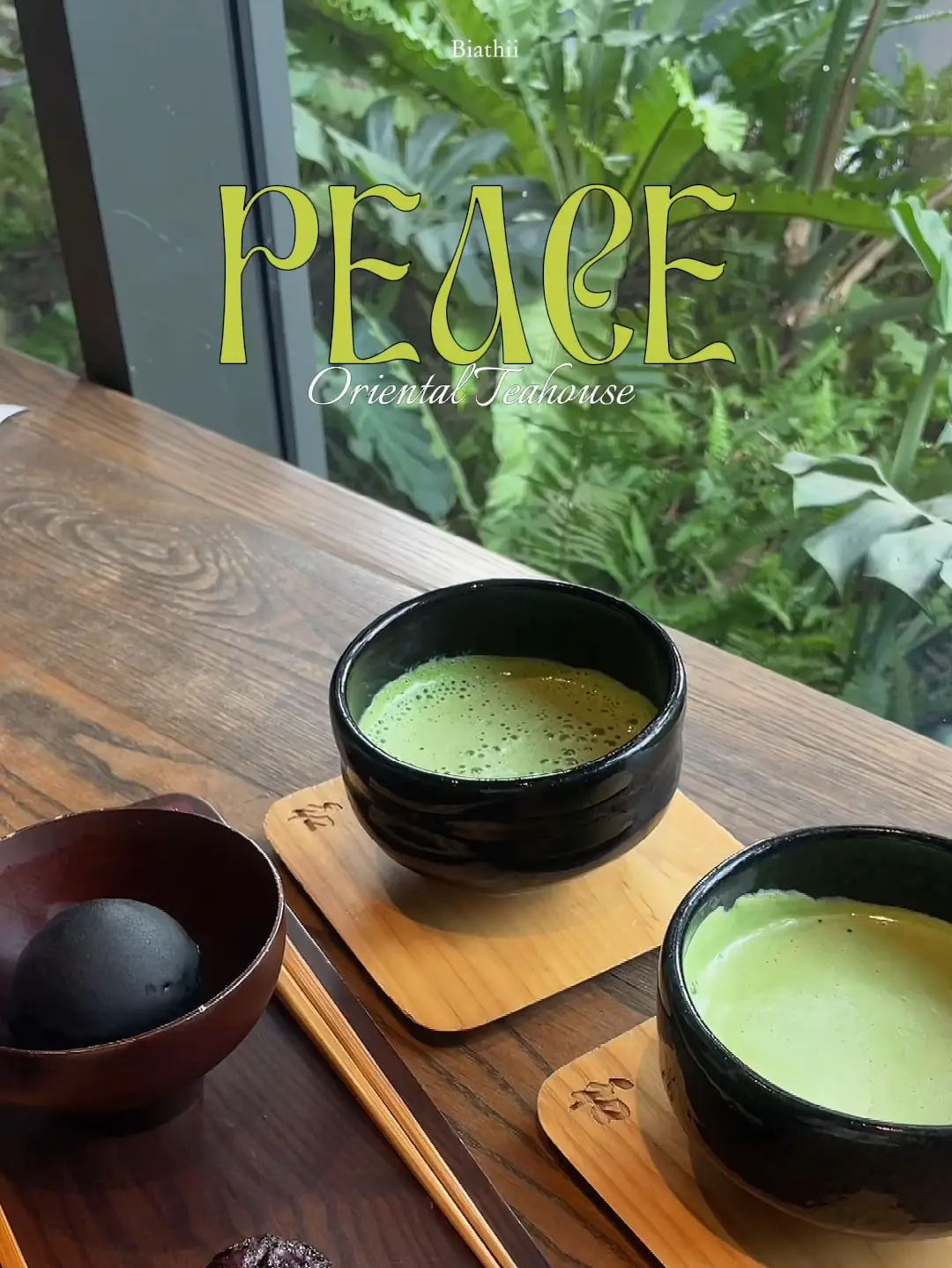 Peace Oriental Teahouse ชาเขียวที่จริงใจ🍵 | วิดีโอที่เผยแพร่โดย biathii ...