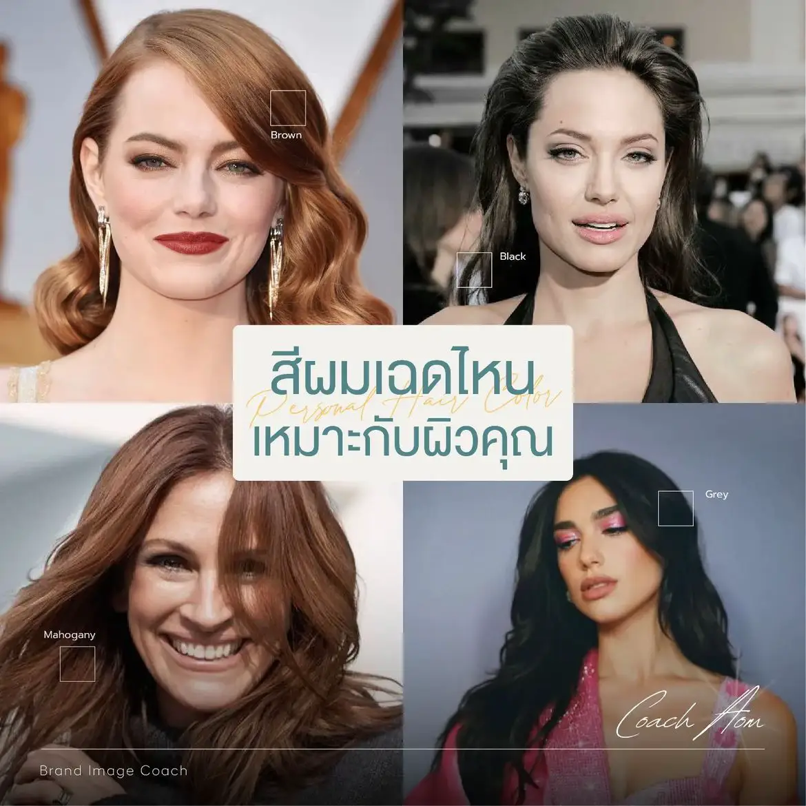 📌 สีผมไหน สร้างออร่าให้กับเรา | แกลเลอรีที่โพสต์โดย Aom Glam Guide | Lemon8