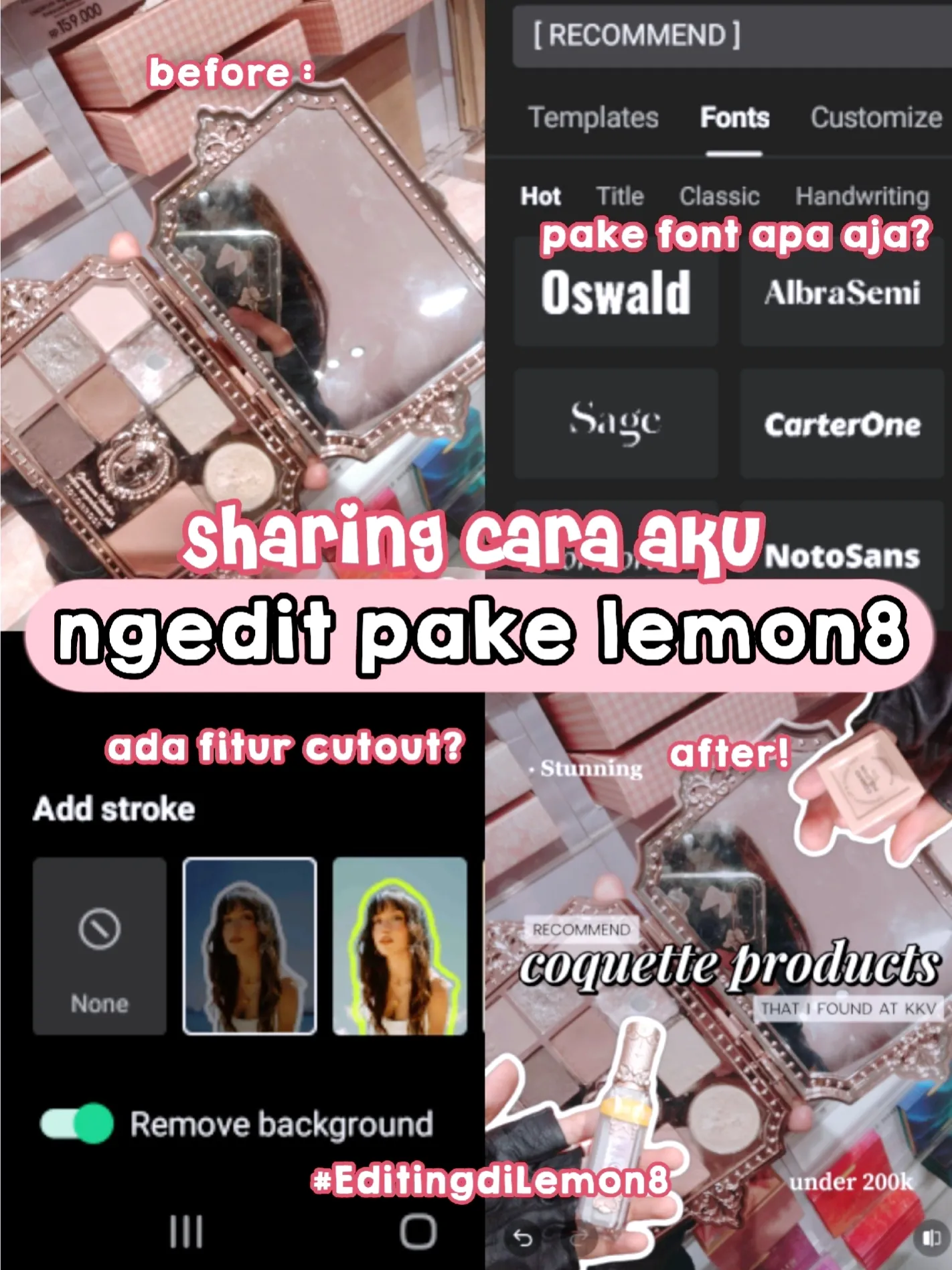 NGEDIT KONTEN CUMA 5 MENIT PAKAI LEMON8 🍋 | แกลเลอรีที่โพสต์โดย ﹕ 𔓕 acel ᠀ | Lemon8
