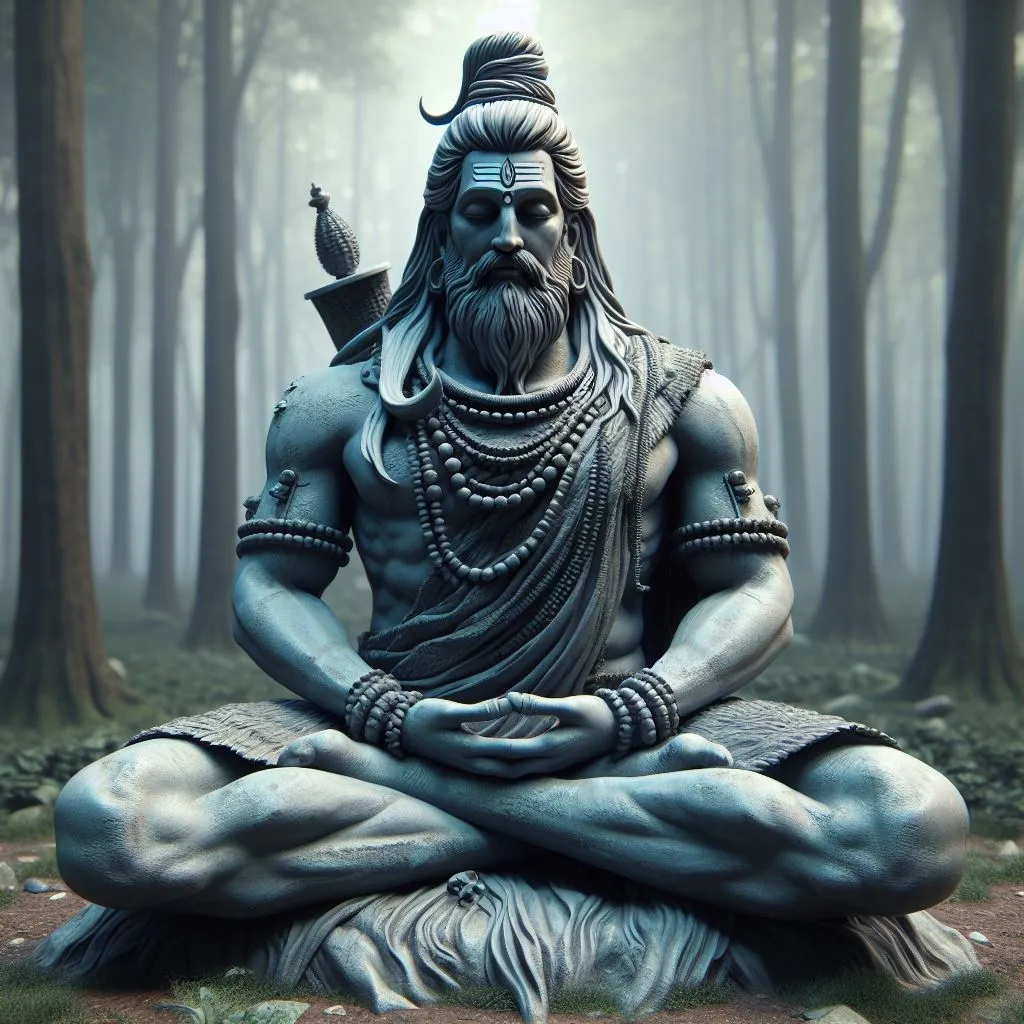 🕉 Lord Shiva with a beard sits in meditation 🙏🏻 | แกลเลอรีที่โพสต์โดย ...