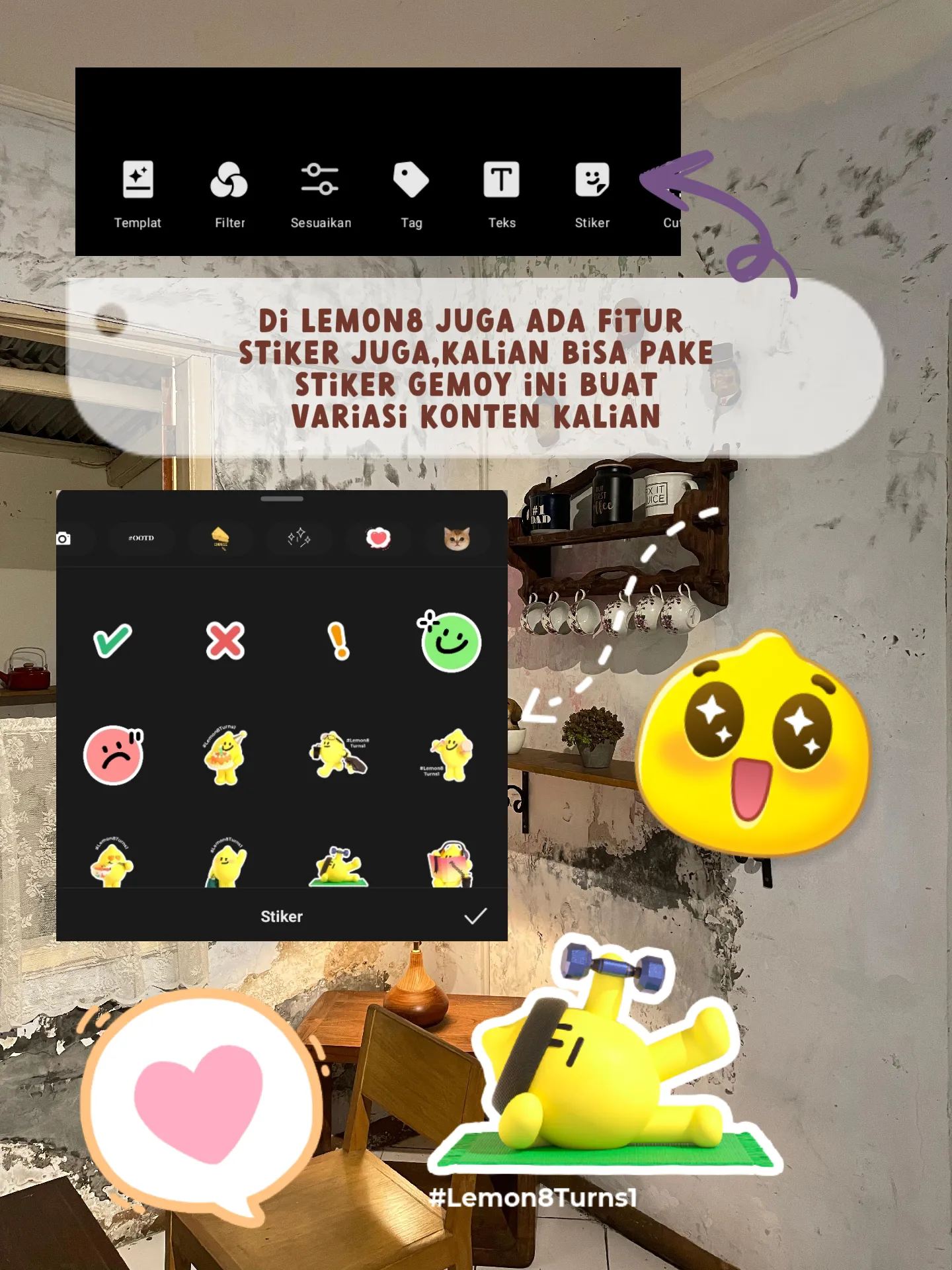 Tutorial Mengedit Konten Dengan Lemon8🍋 ️ | Galeri diposting oleh Rinrin Rindiyan | Lemon8