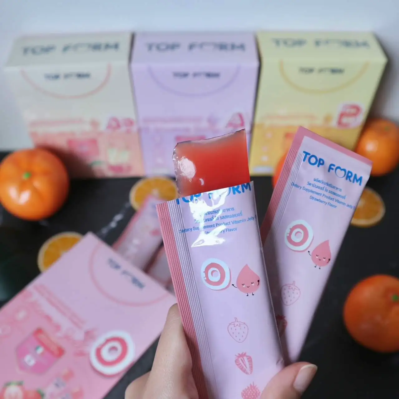 วิตามินเจลลี่ตามกรุ๊ปเลือด แบรนด์ TOP FORM 🍊🍓🍋🍑 | แกลเลอรีที่โพสต์โดย PaikubPro | Lemon8