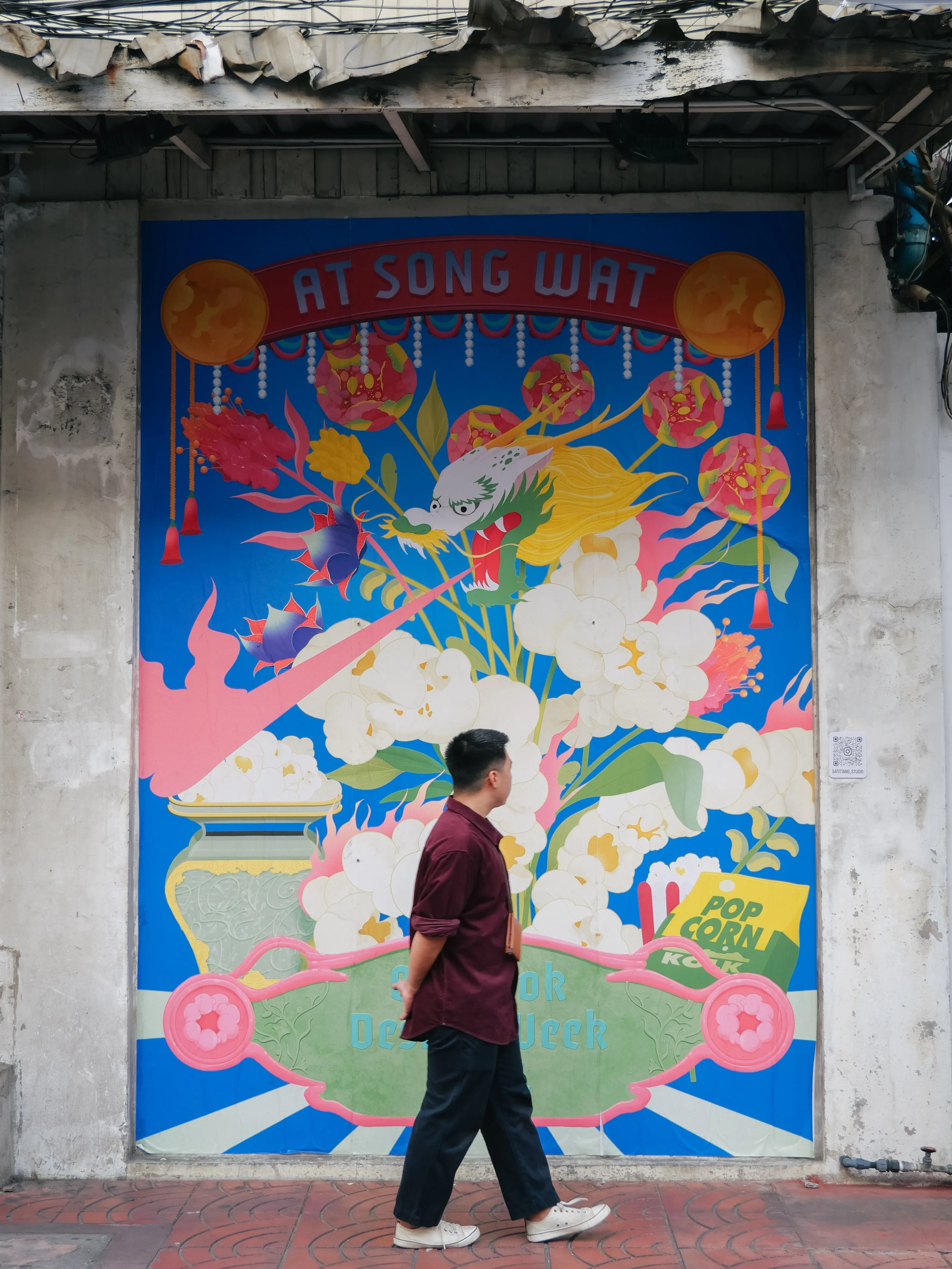 พาทัวร์งานไฮไลท์ BKKDW2024 ย่านเจริญกรุง-ทรงวาด | แกลเลอรีที่โพสต์โดย Insomnia Scene | Lemon8