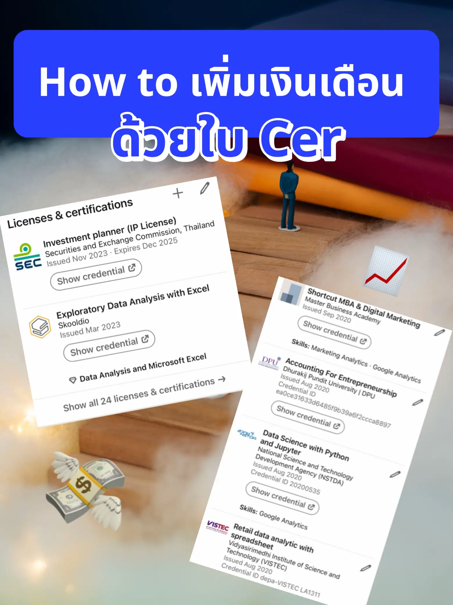 How to เพิ่มเงินเดือน ด้วยใบ Cer | แกลเลอรีที่โพสต์โดย KanThep | Lemon8