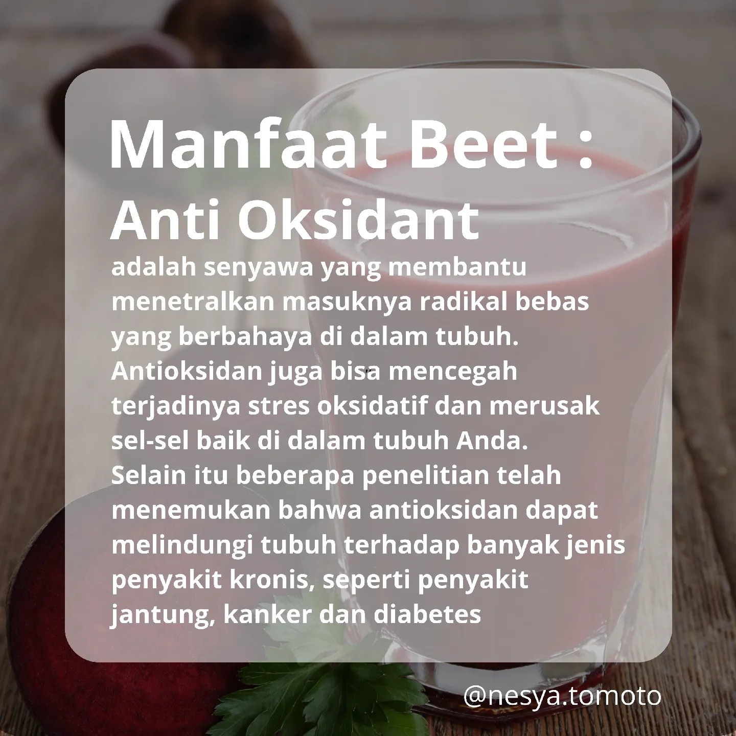 beet root si ampuh penambah darah dan stamina | Galeri diposting oleh nesya.tomoto | Lemon8