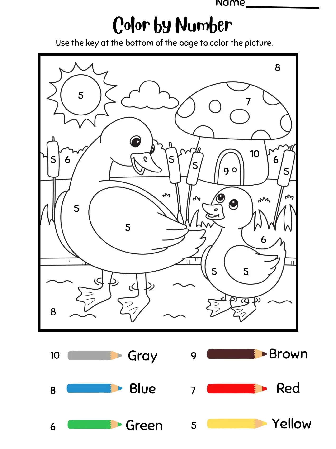 ใบงานน่ารัก Color my number | แกลเลอรีที่โพสต์โดย ใบงานครูมิ้น 📒 | Lemon8