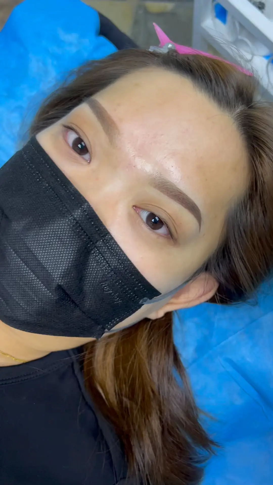 No pain for eyebrow embroidery | Video diterbitkan oleh PST AESTHETIC | Lemon8