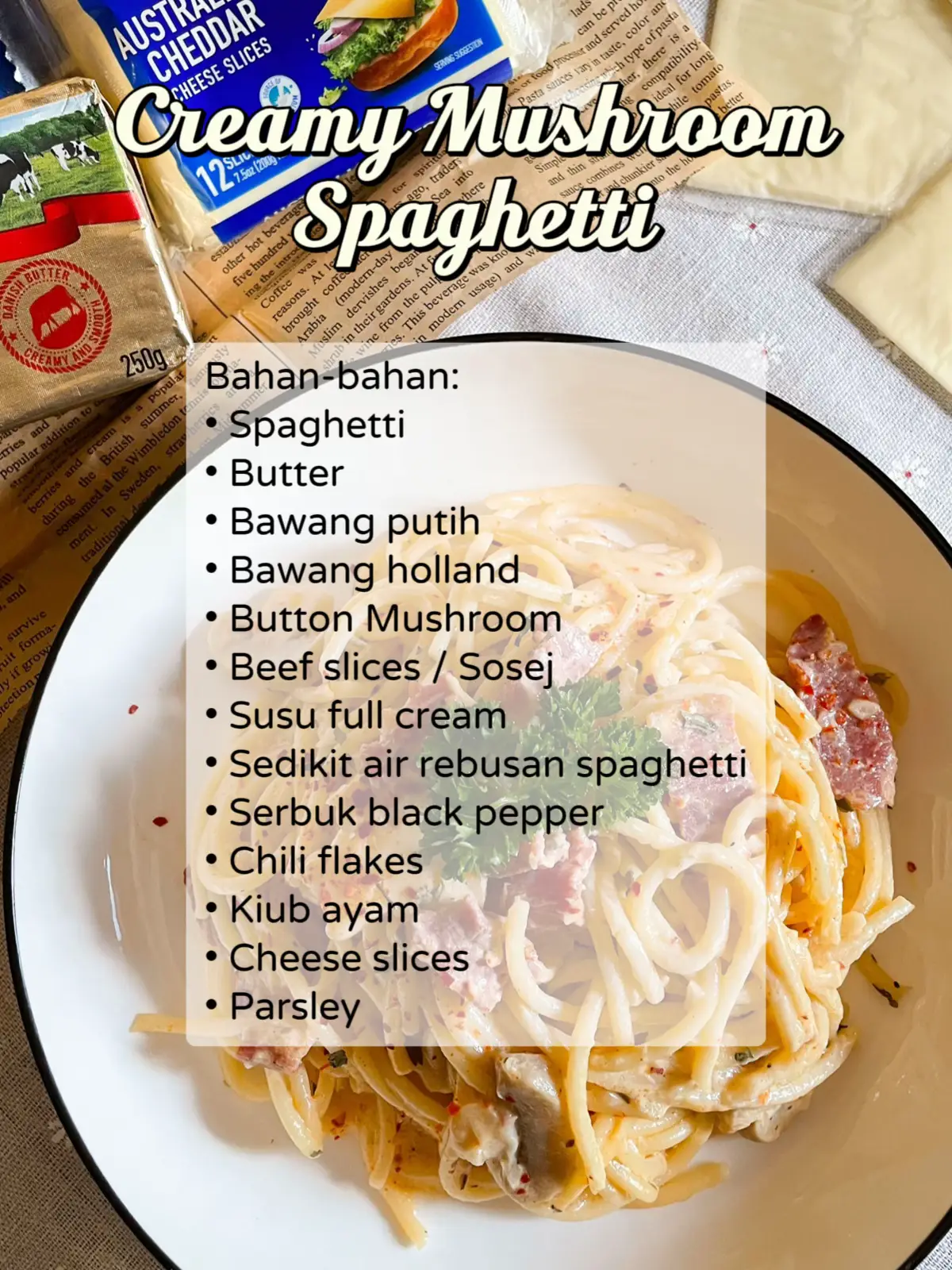 Idea Menu Spaghetti Mudah & Sedap! Wajib try! 😍 | Galeri disiarkan oleh ...