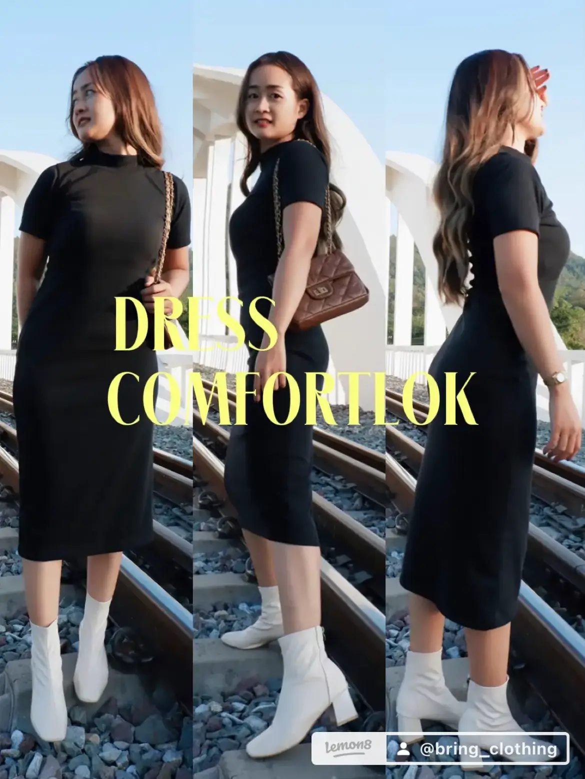 DRESS คอปีนที่ใส่สบายสุดๆไปเล๊ย เนื้อผ้าหนานุ่ม | แกลเลอรีที่โพสต์โดย Nea_spp | Lemon8