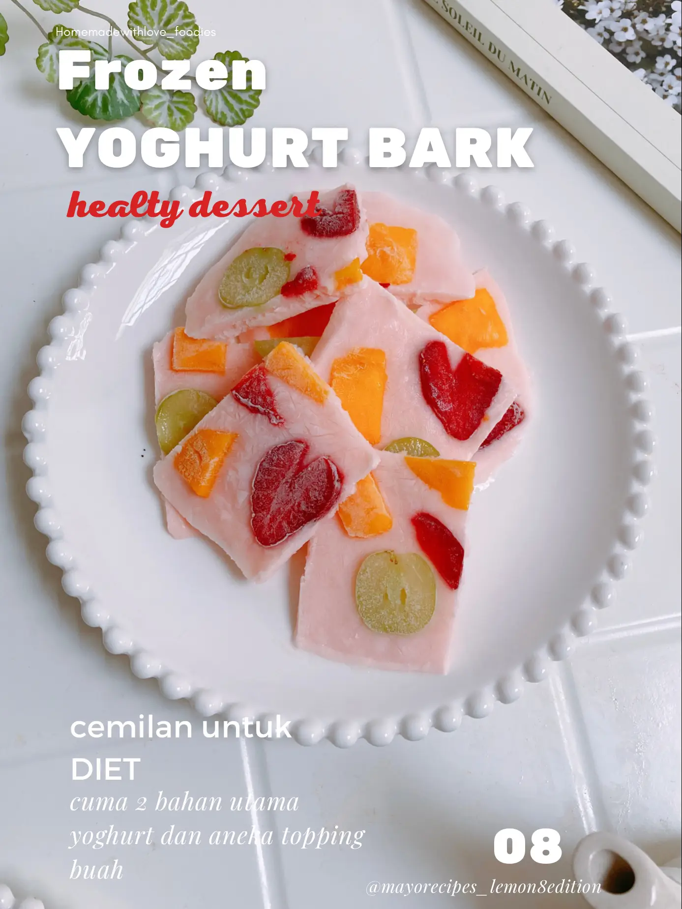 Cemilan diet, Yoghurt bar! | แกลเลอรีที่โพสต์โดย MayoRecipes | Lemon8