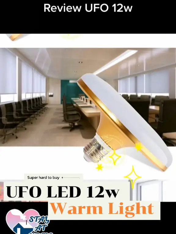 UFO LED 12w Warm White #ledlight #ufolight | วิดีโอที่เผยแพร่โดย Luna ...