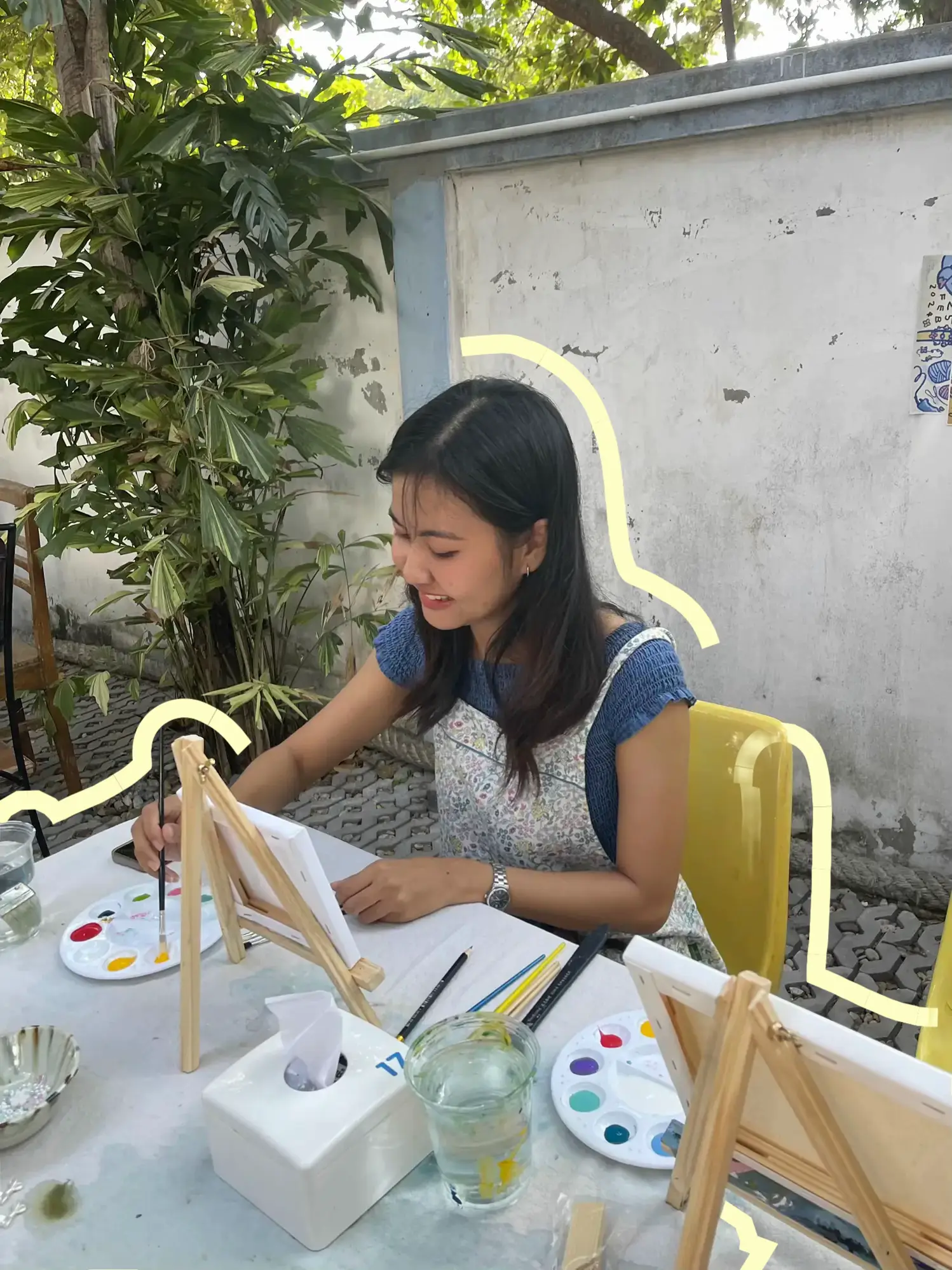 Art workshop 🎨🔮💕 - คาเฟ่ในบางแสน | แกลเลอรีที่โพสต์โดย Saowalak Suwunn | Lemon8