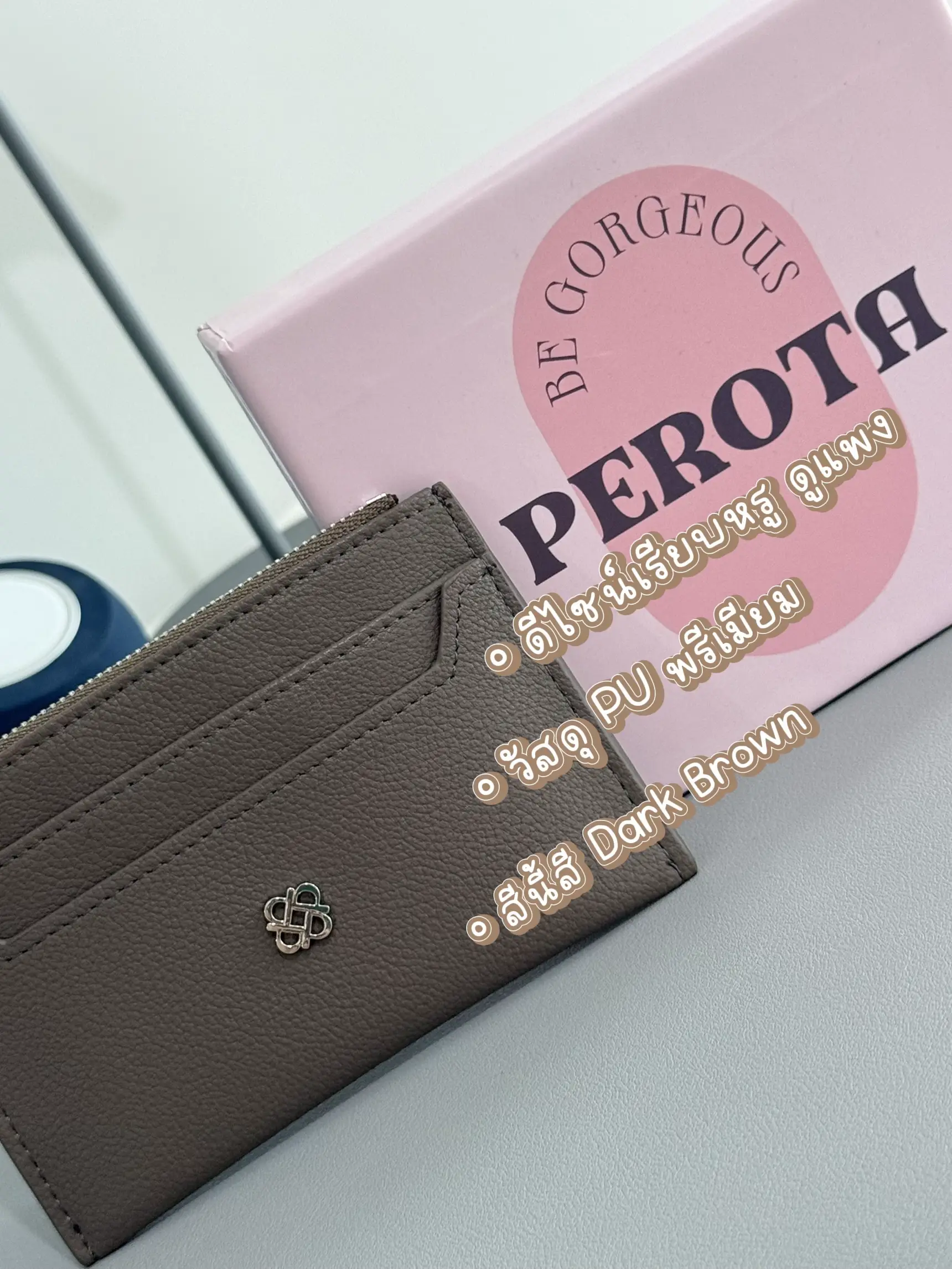 PEROTA“Bailey Card Holder” กระเป๋าใส่บัตร ดีไซน์หรู | แกลเลอรีที่โพสต์โดย PP.NATTHA | Lemon8