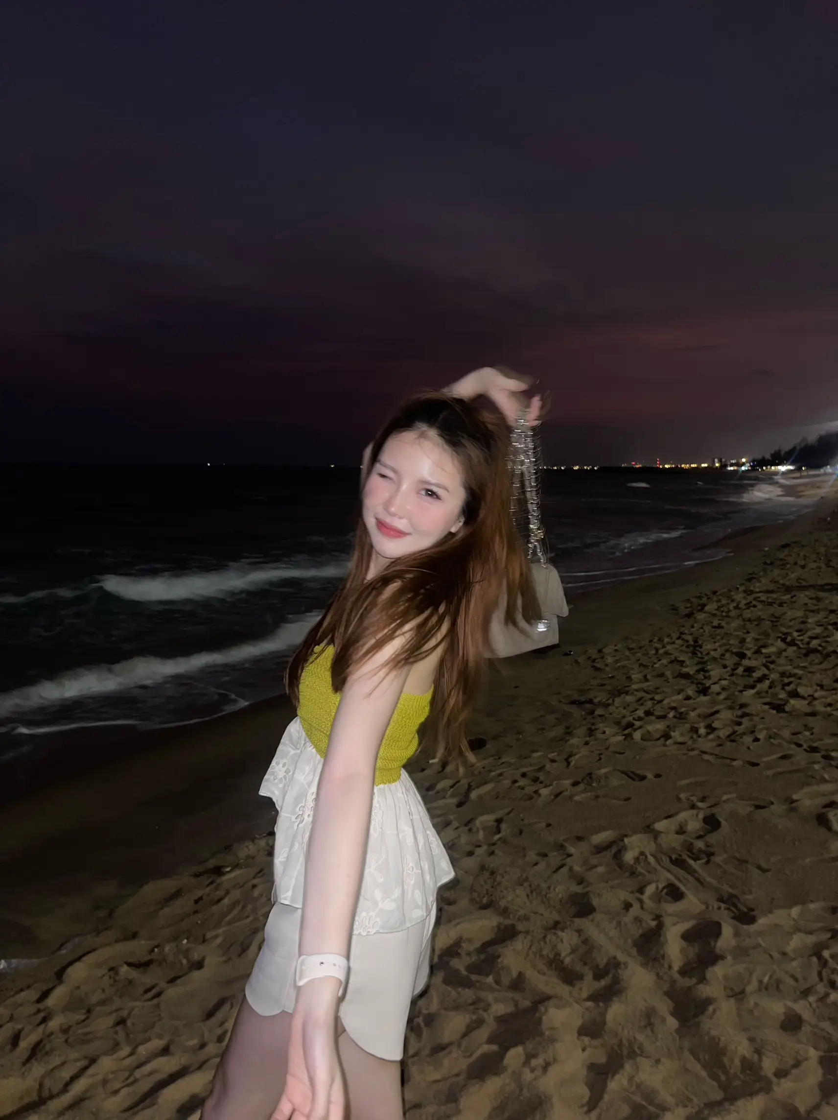 Photo idea 📸 ถ่ายรูปทะเลตอนดึก | แกลเลอรีที่โพสต์โดย Saruta🧸 | Lemon8