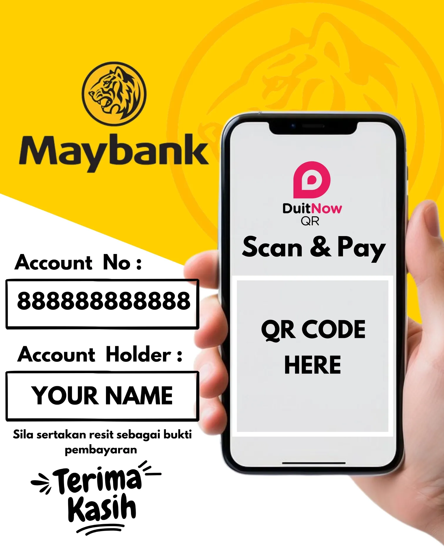 TEMPLATE AKAUN BANK. | Galeri disiarkan oleh ZeroEko | Lemon8