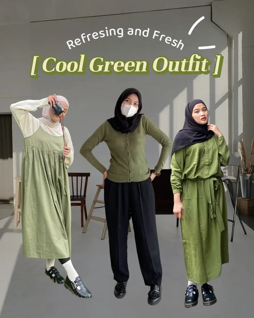 Cool Green Outfit | Galeri diposting oleh Ditha Ningrum | Lemon8