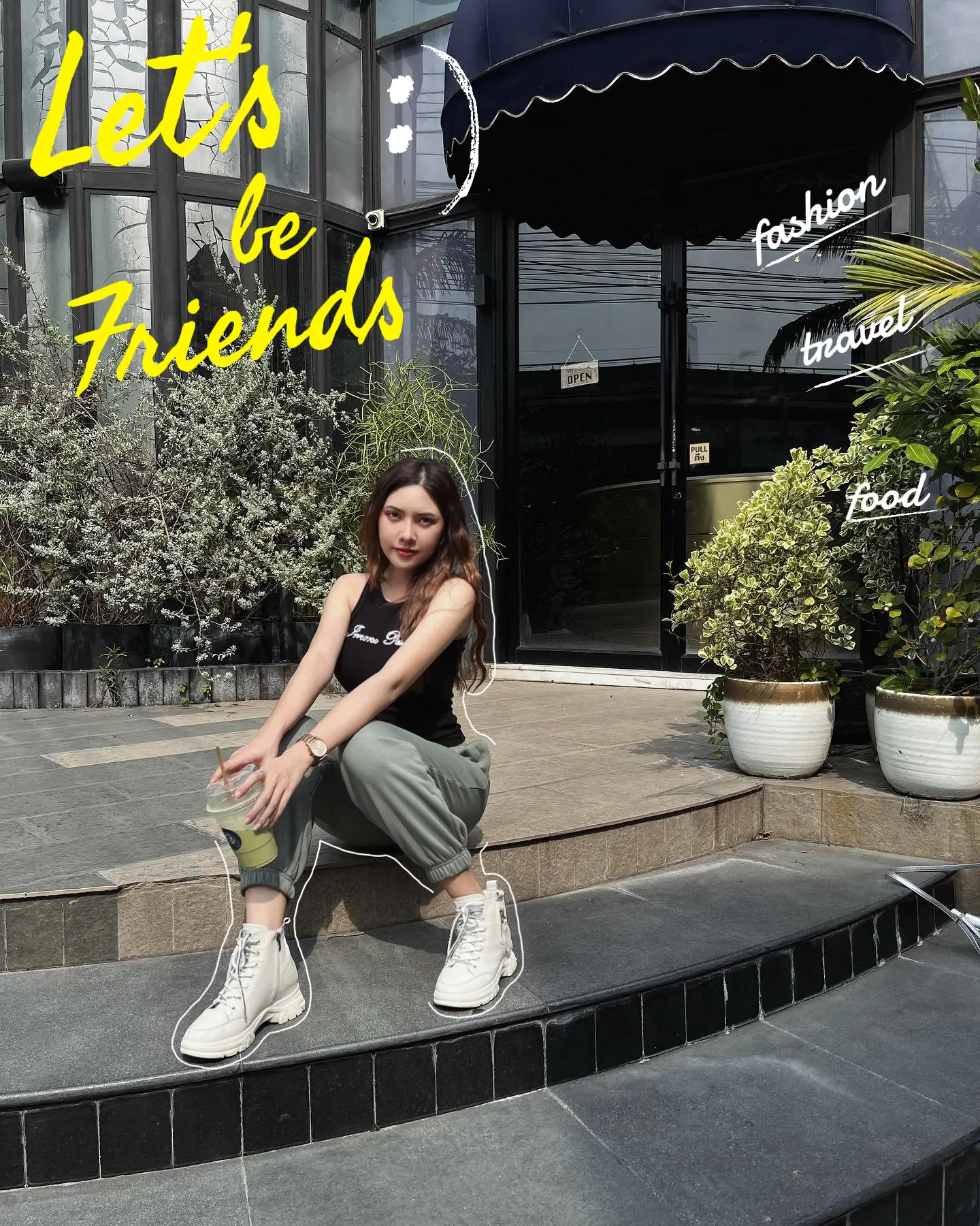 Let's go แต่งตัวไปคาเฟ่ชิคๆ เท่ห์ๆ | แกลเลอรีที่โพสต์โดย Minnie | Lemon8