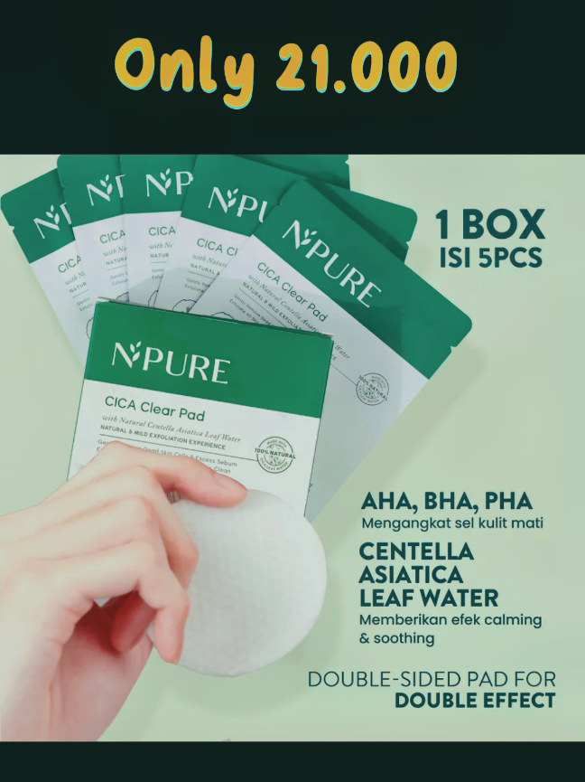 Npure cica clear pad (1 box 5 sachet) 21K ️ | Video dipublikasikan oleh ...