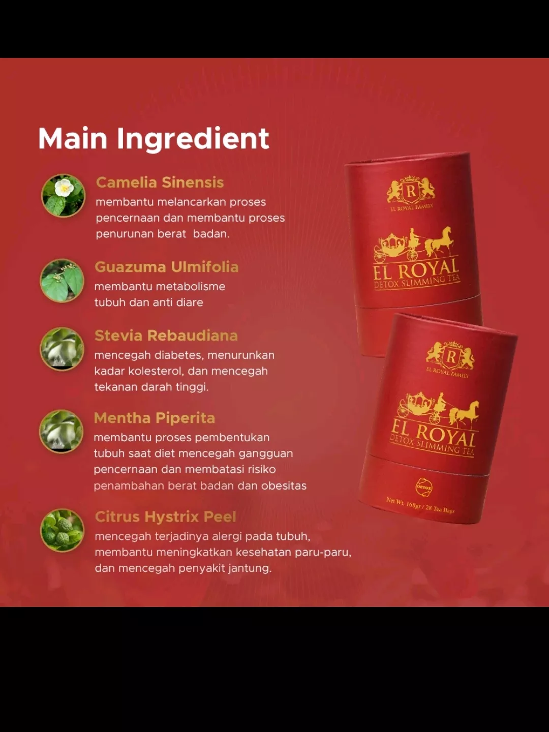 Teh El Royal Detox Slimong Teh | Galeri diposting oleh TamboraShop | Lemon8