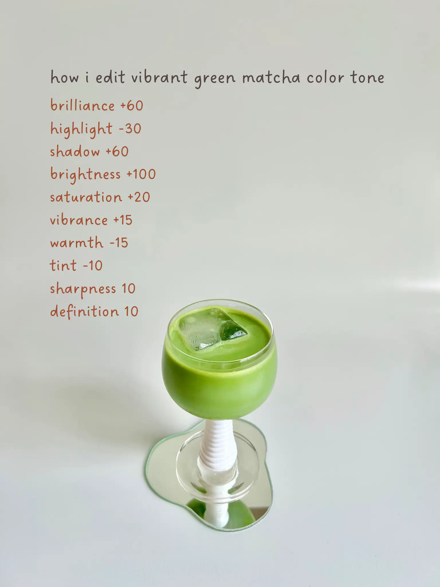 Editing Tips: Vibrant Green Matcha Color💚 | Gallery posted by jsmine ...