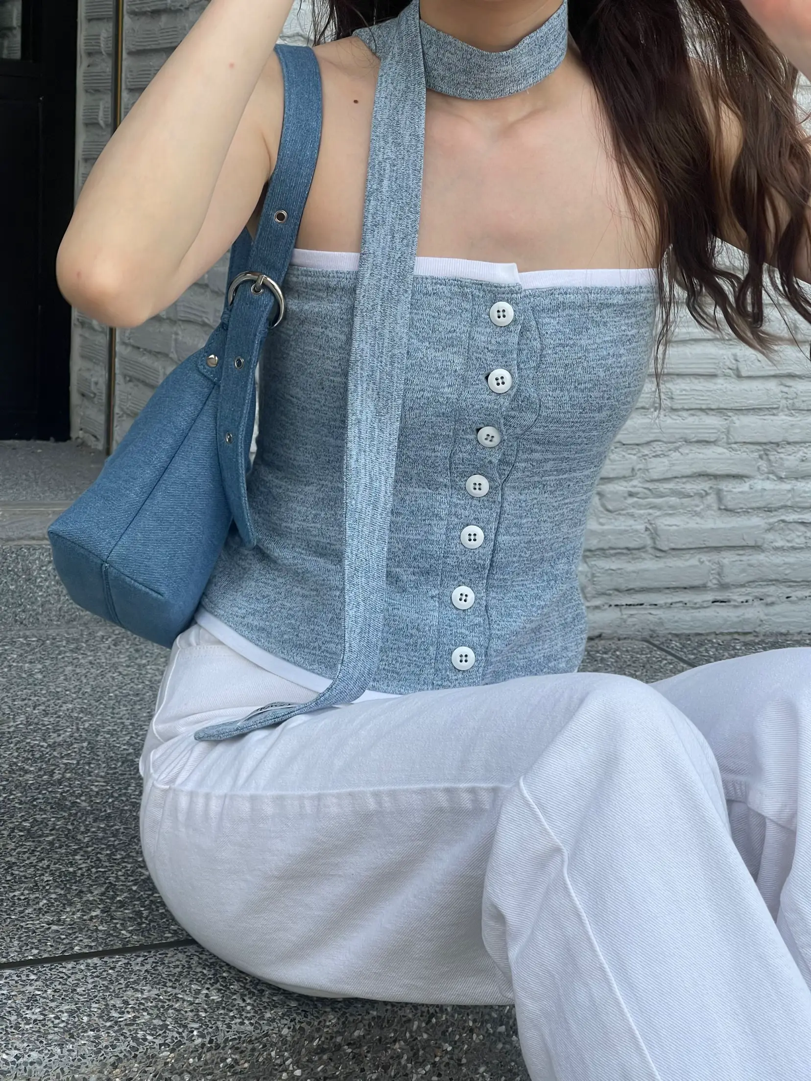 BLUE DENIM OOTD🩵 | แกลเลอรีที่โพสต์โดย mnw | Lemon8