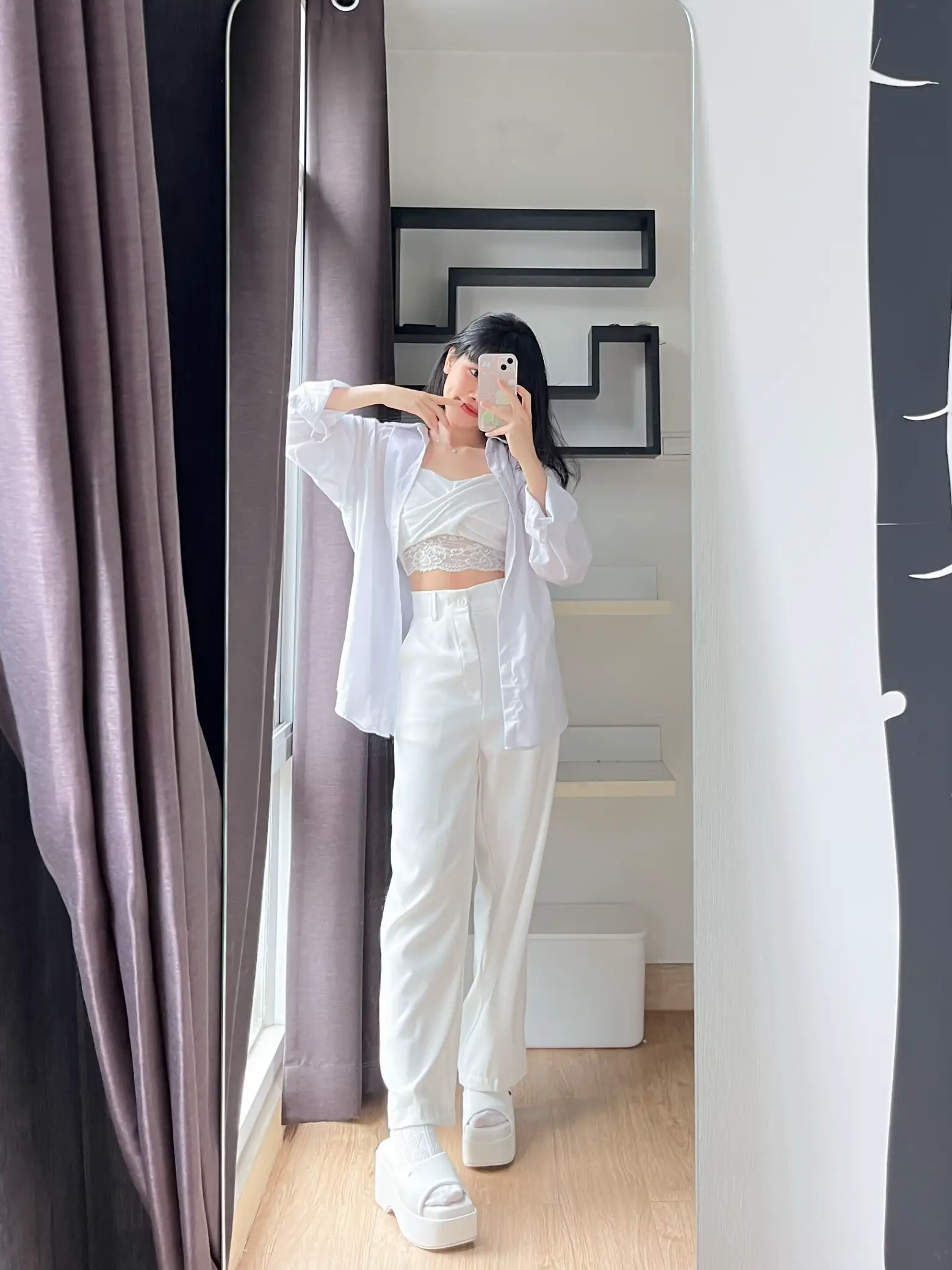 All-White Ootd☁️ฉบับสาว150ซม𓇼เซ็กซี่นิดนึงนะ~! | แกลเลอรีที่โพสต์โดย ...