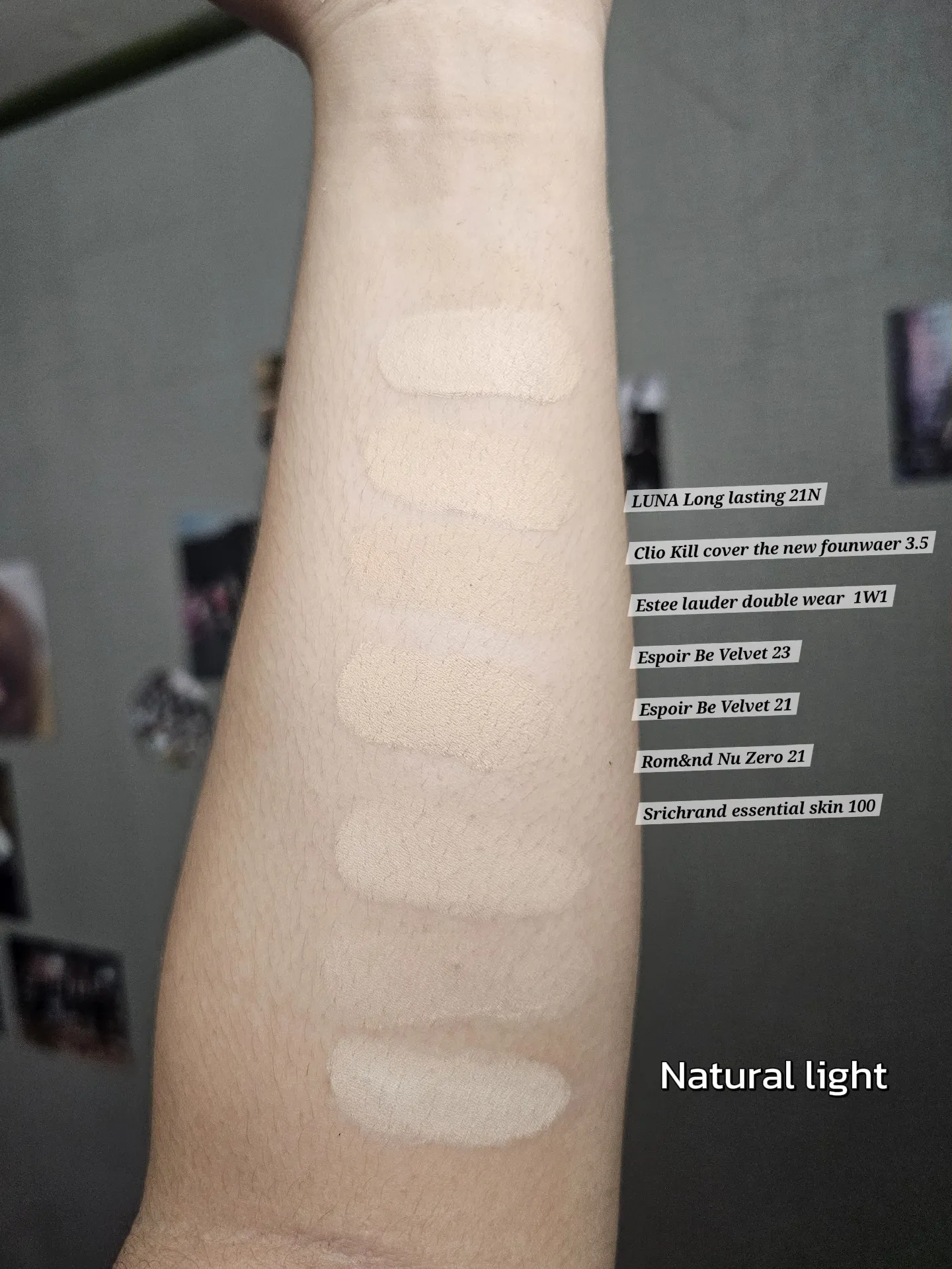 เทียบสีรองพื้น Estee lauder double wear สี1W1 | แกลเลอรีที่โพสต์โดย Tiny_littlebit | Lemon8