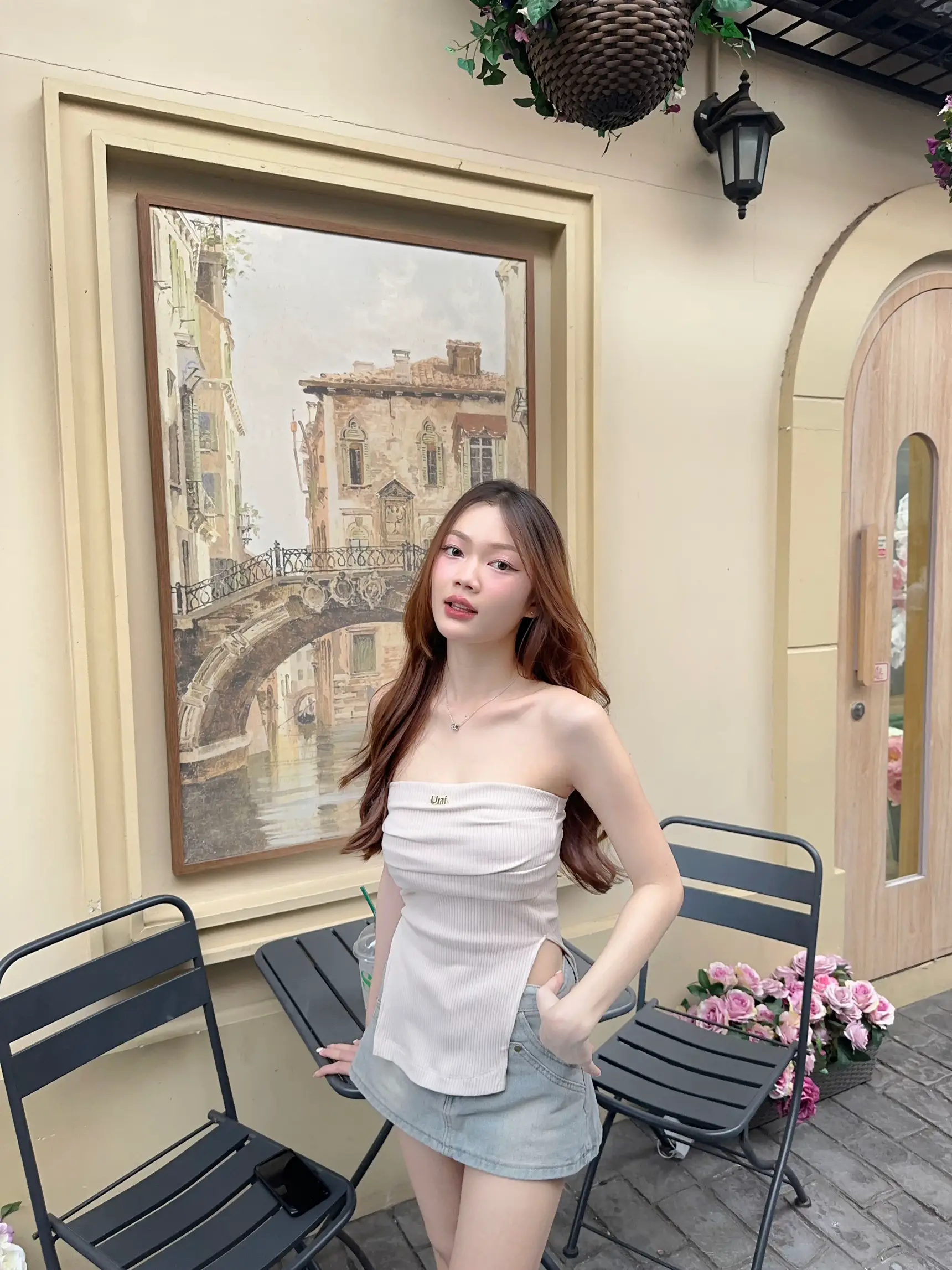 พิกัดเสื้อเกาะอกน่ารักๆ | แกลเลอรีที่โพสต์โดย kulthida🤍 | Lemon8