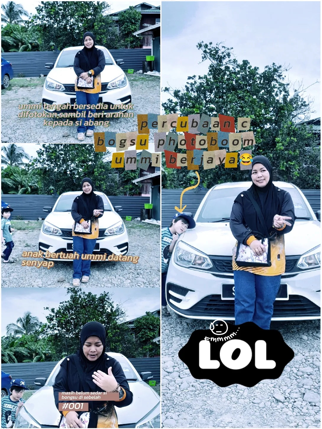 percubaan si bogsu photoboom ummi berjaya😂📸 | Galeri diposting oleh Baie c'ting | Lemon8