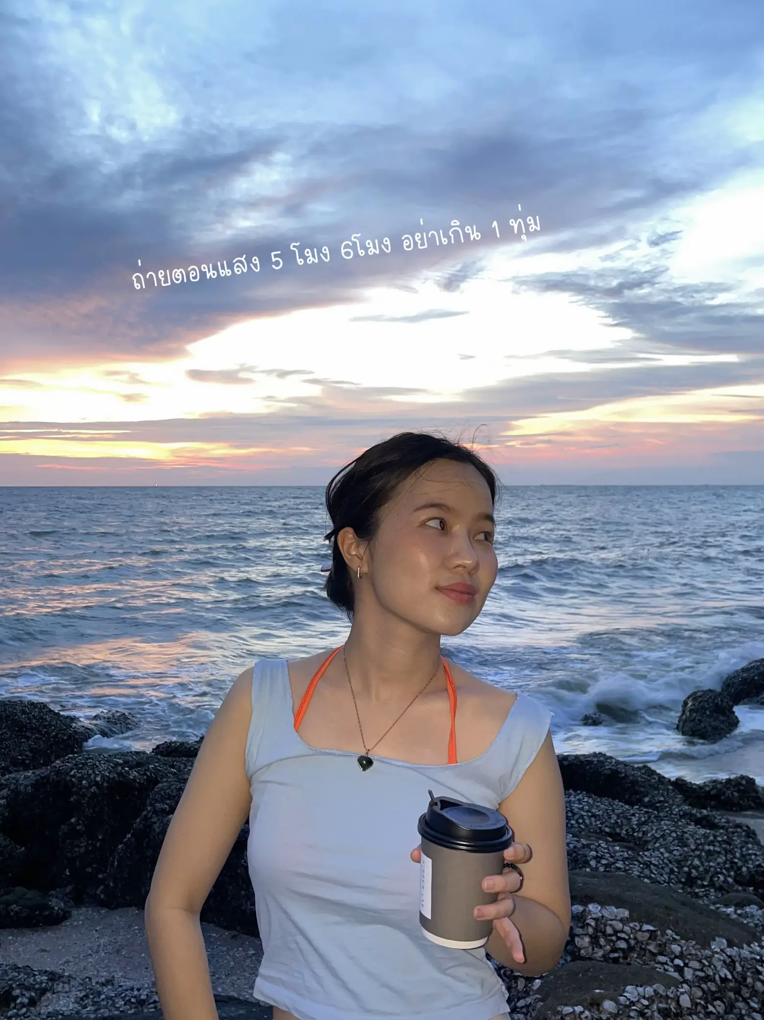 Ootd took a flash at sea 🌊 with a bikini but not porn.👙 | Gallery posted by babypoko🎀🩰 | Lemon8