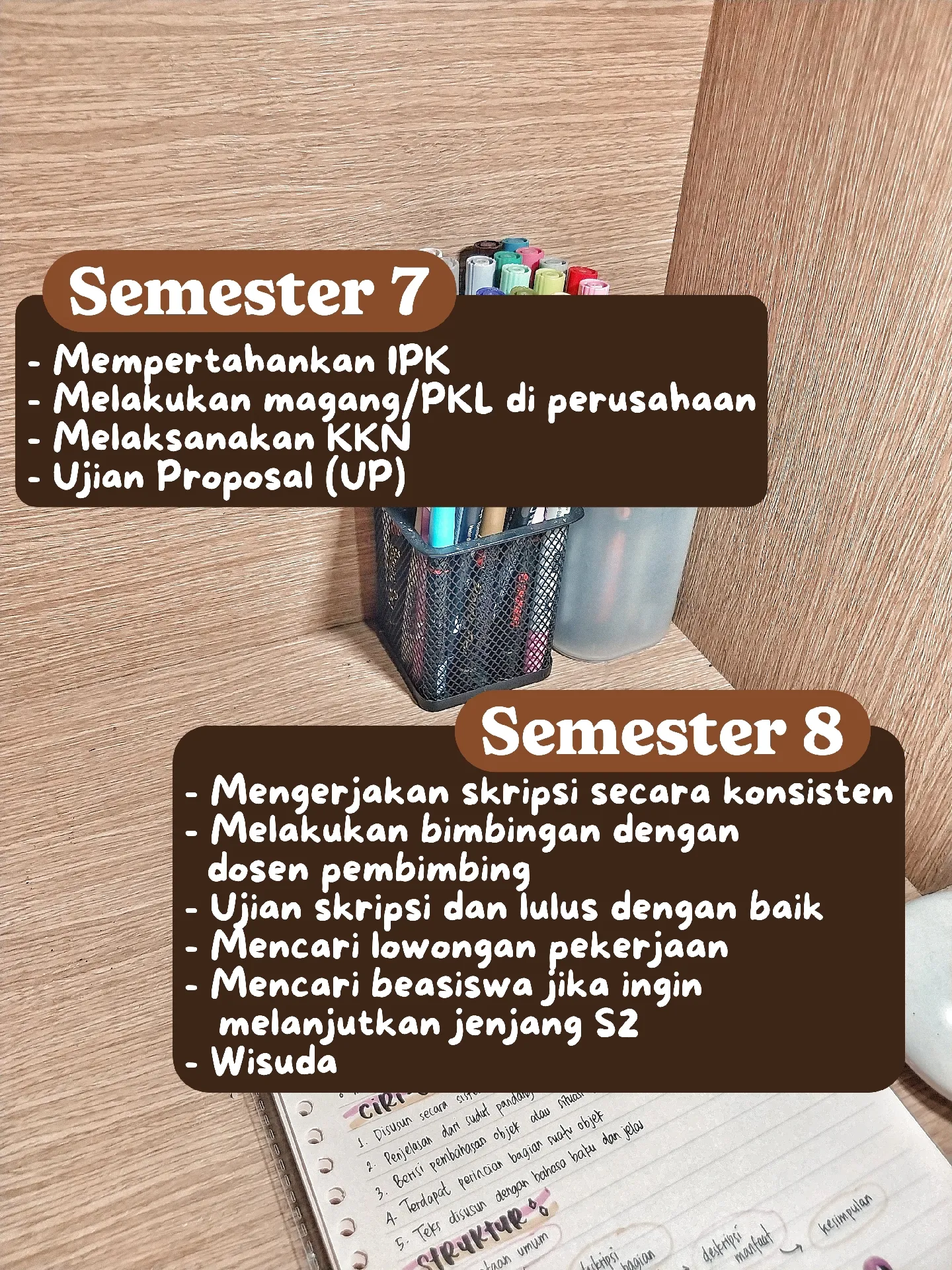 Semester Plan Mahasiswa Semester 1-8 | Galeri diposting oleh galaxybyu | Lemon8