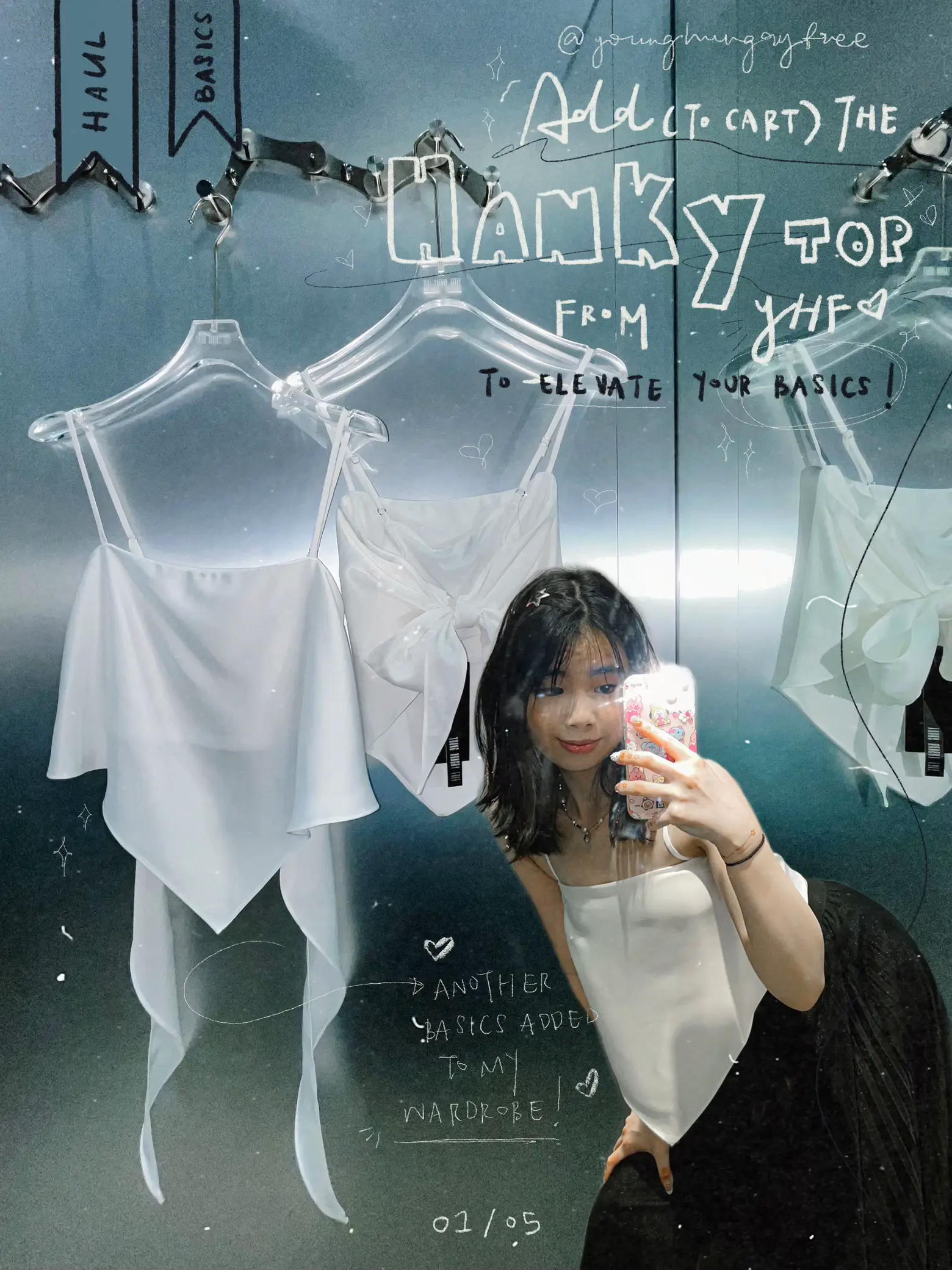 HANKY TOP STYLE that I’ve always wanted to try! 🛒🤍 | Galeri disiarkan ...