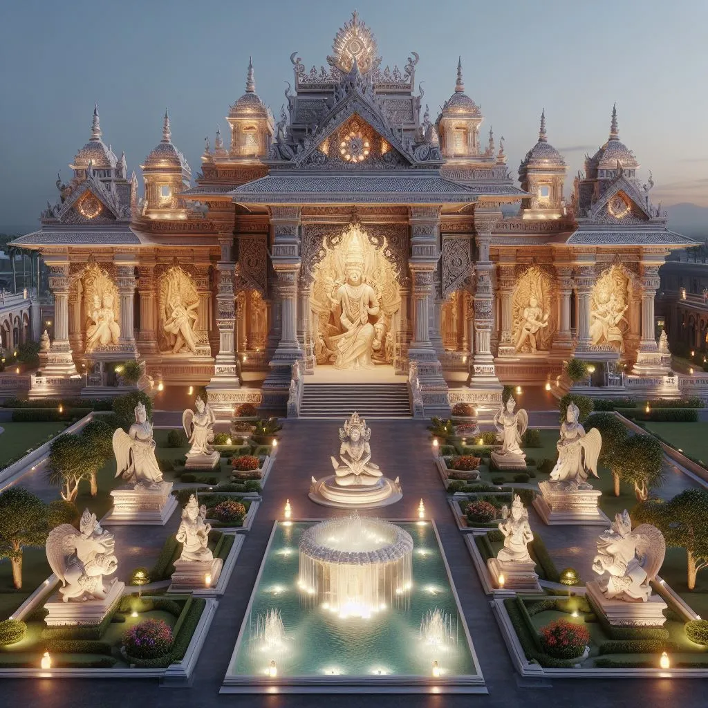 สถาปัตยกรรมลายไทยจากAI | แกลเลอรีที่โพสต์โดย Wasin rustic | Lemon8