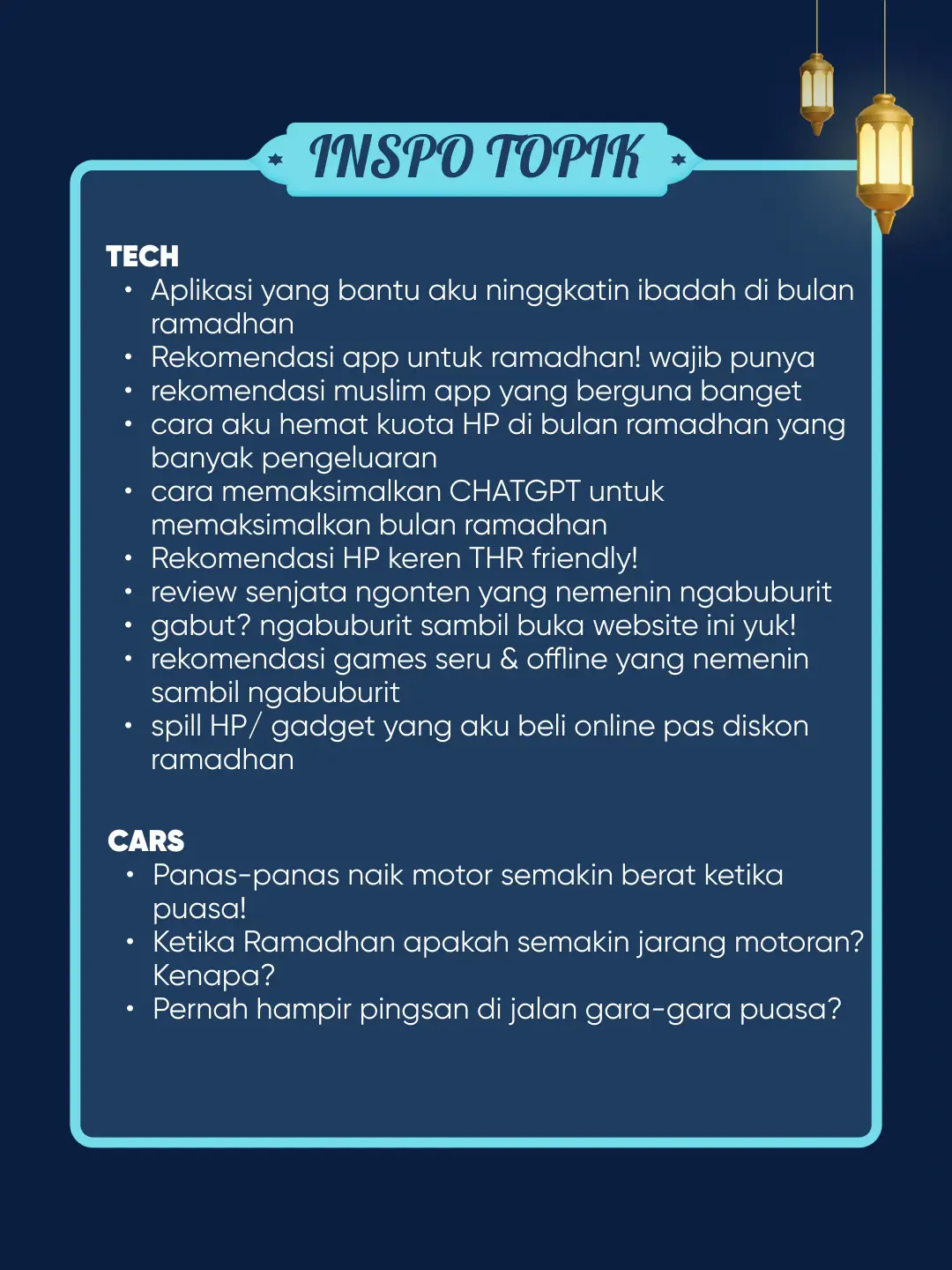 Temukan Topik Ramadhan Pilihan dari Lemon8 DISINI👉🏻 | Galeri diposting oleh Lemon8_ID | Lemon8