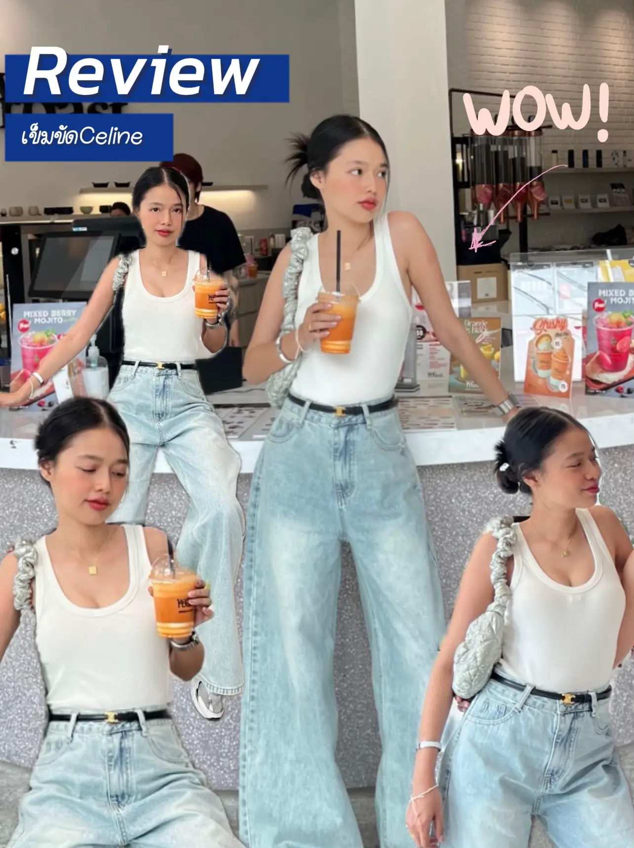 Celine Teen Triomphe Belt | แกลเลอรีที่โพสต์โดย แต๋วแหววรีวิว | Lemon8